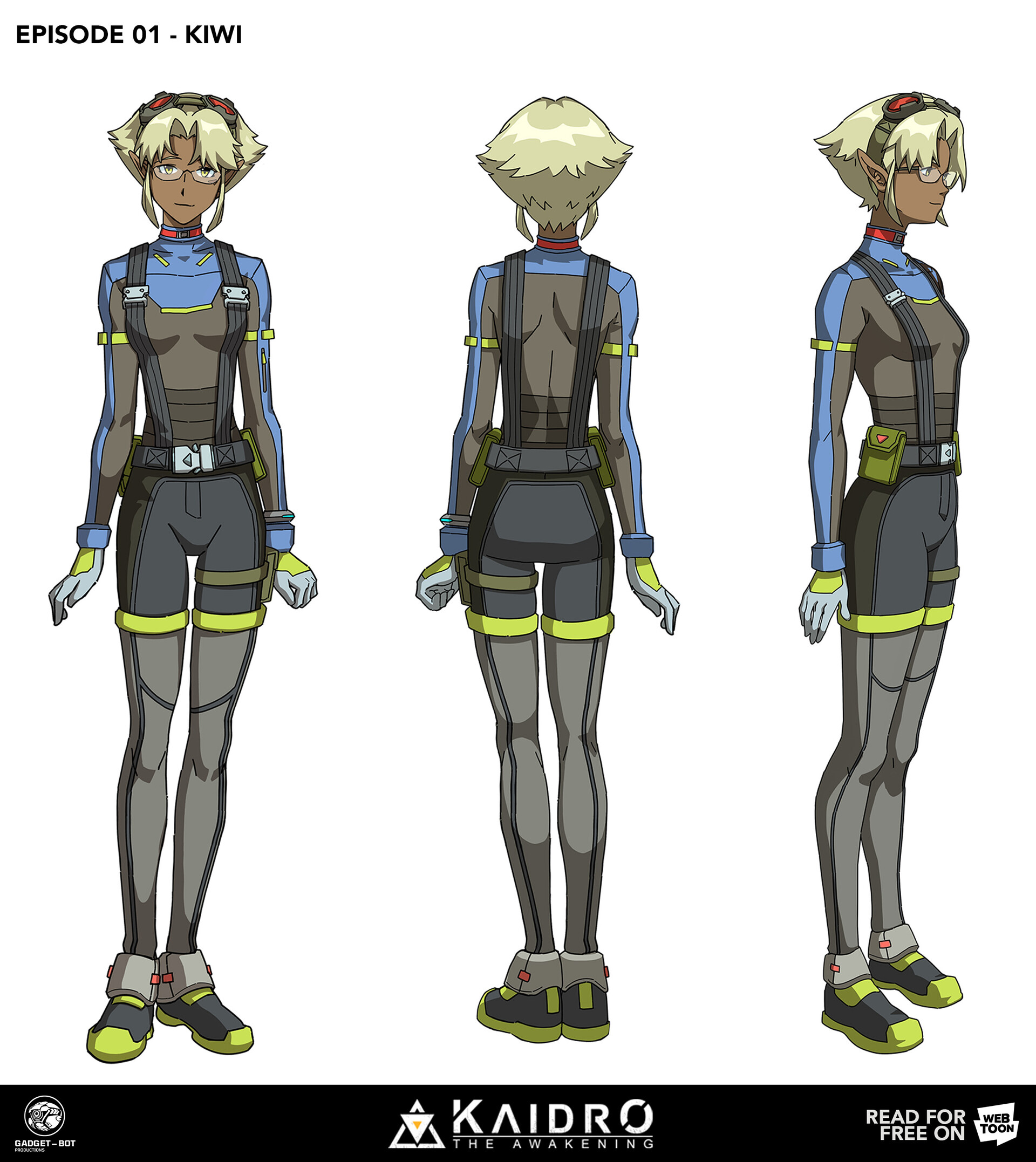 Gadget-Bot Productions - Kaidro: The Awakening // Character Design - Kiwi