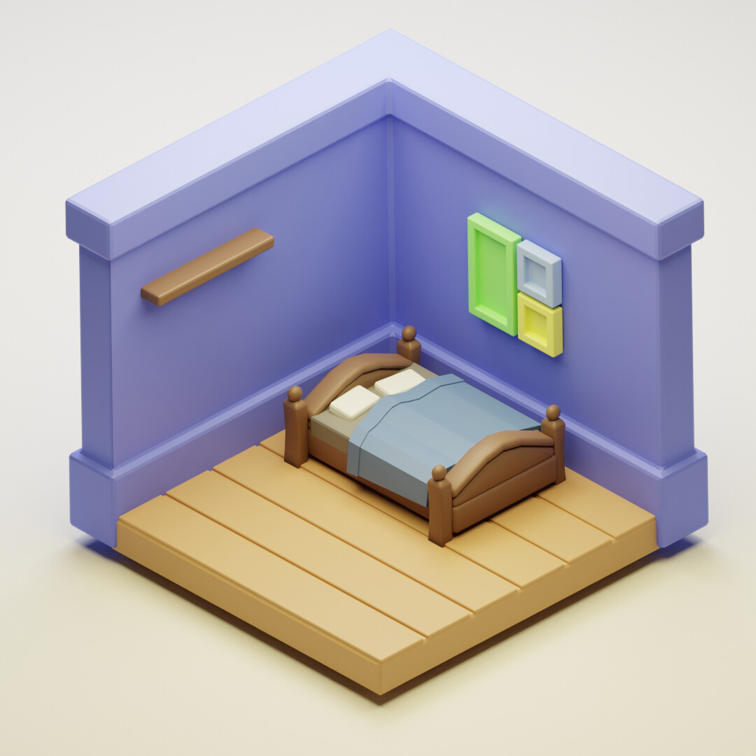 ArtStation - Isometric Room [Practice Exercise]