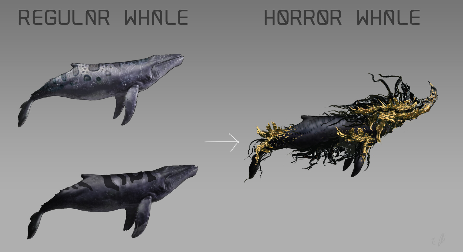 Ela Slazak - Horror whale concept