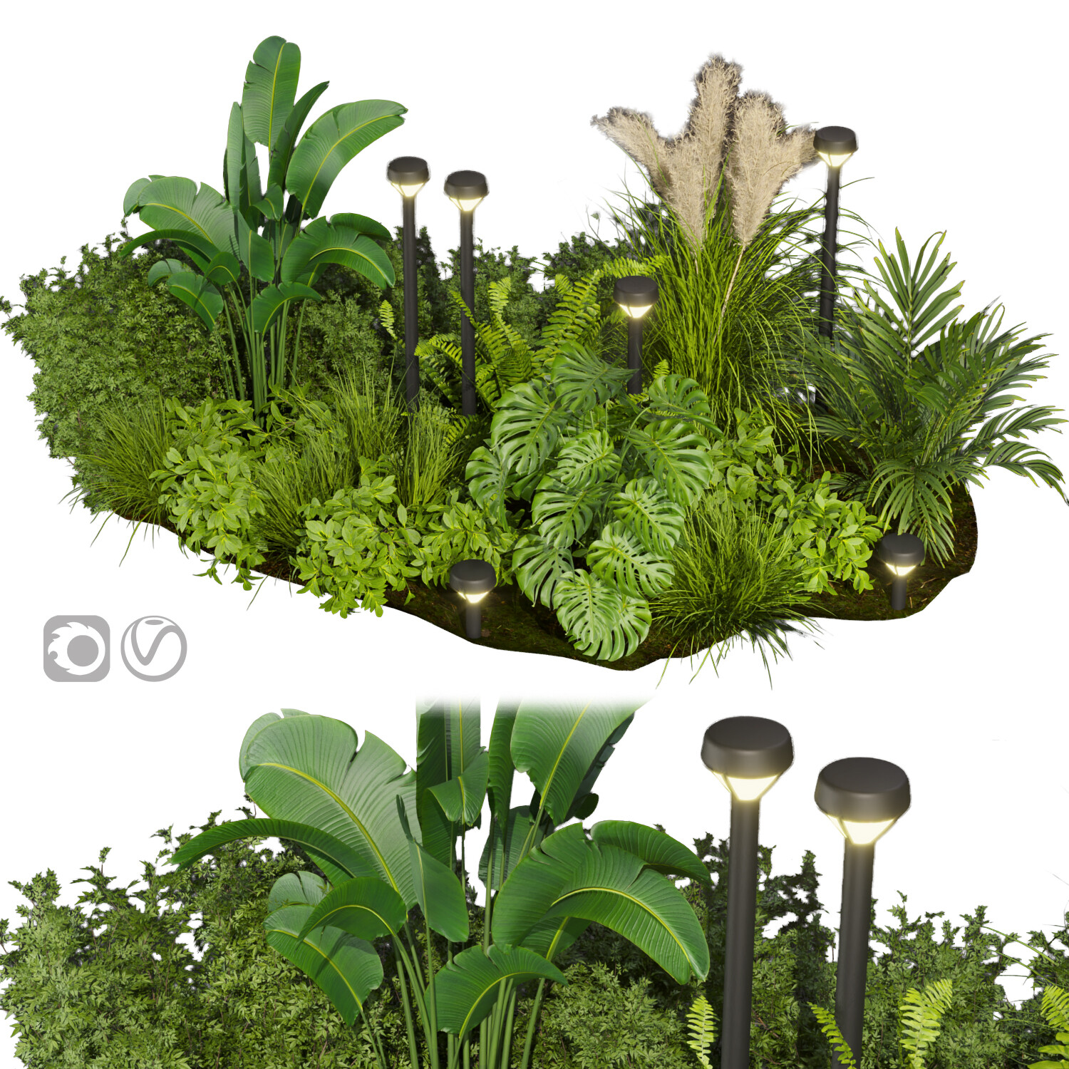 ArtStation - Collection plant vol 409 - leaf - outdoor - garden ...