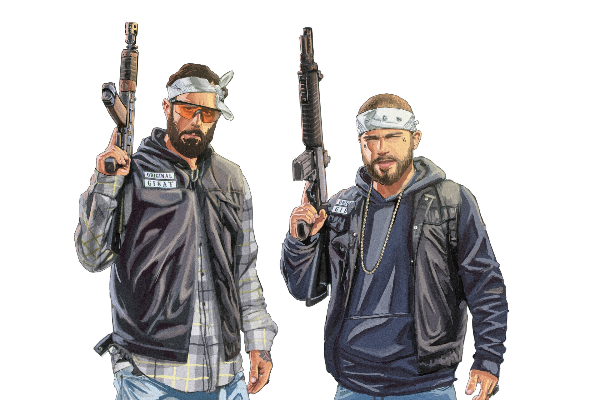 ArtStation - grand theft auto custom portraits