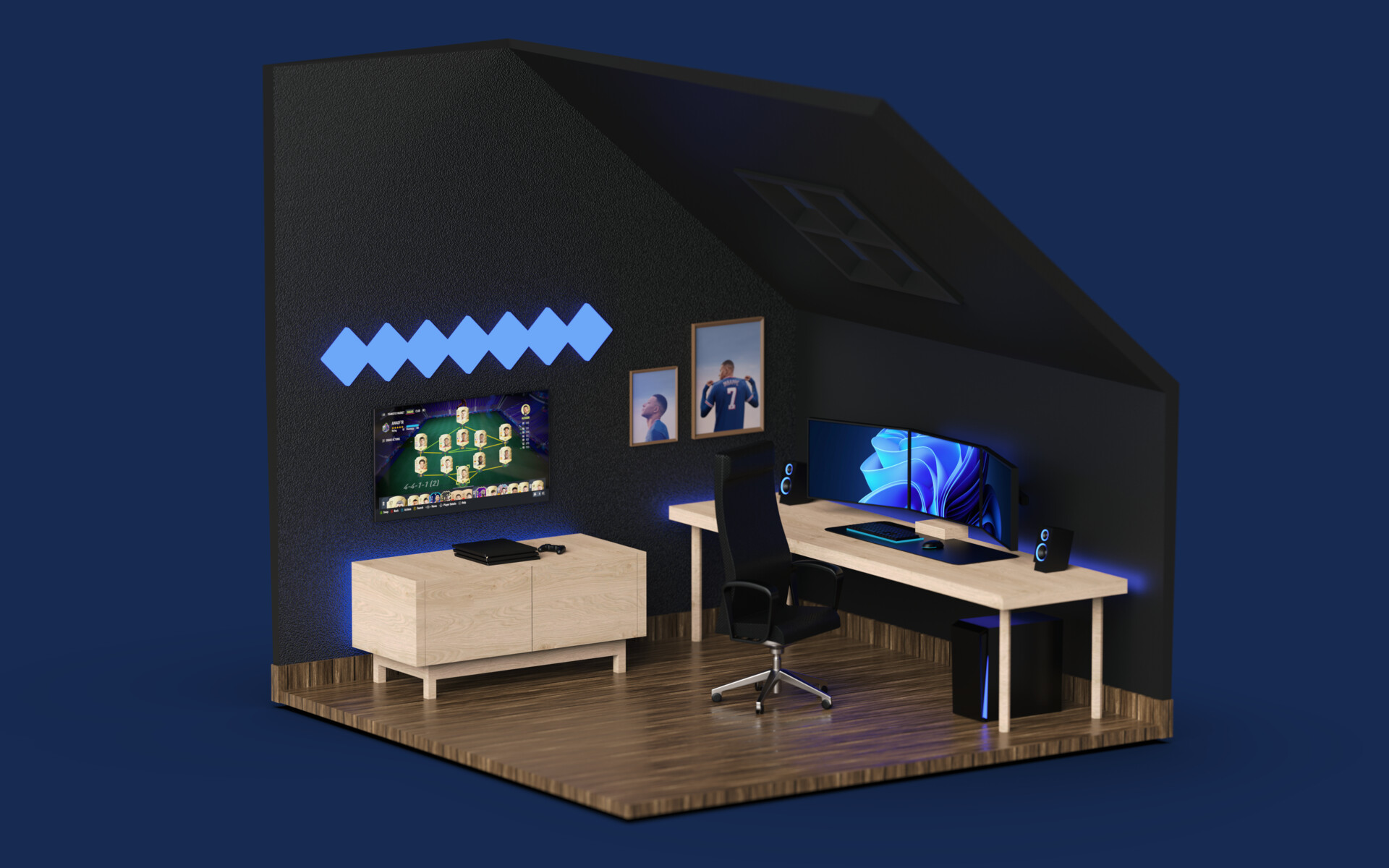 ArtStation - Low Poly Room