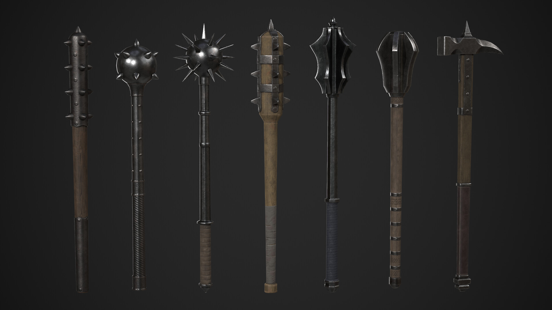 ArtStation - RPG Mace Pack