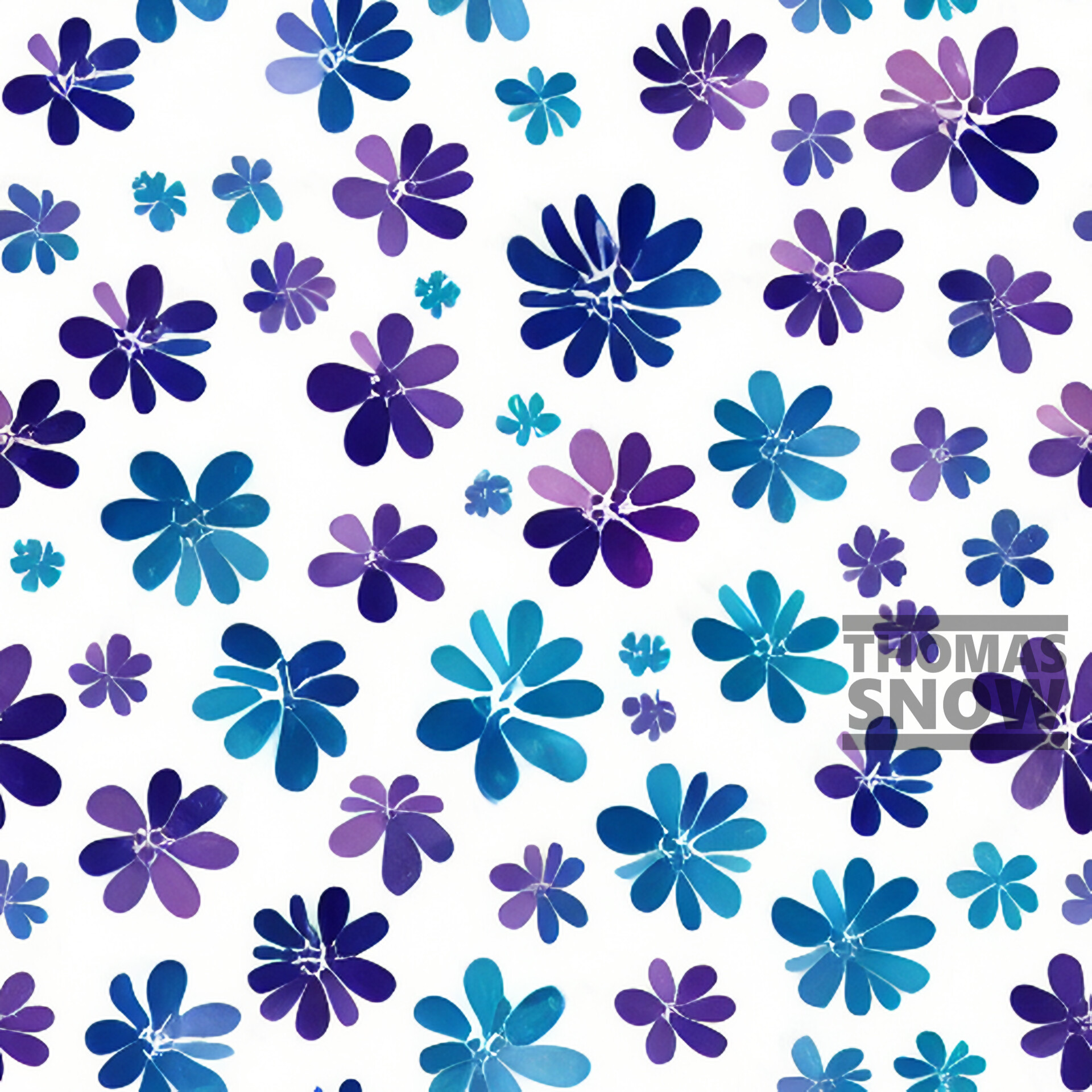 Thomas Snow - "Bloom #1" seamless patterns collection