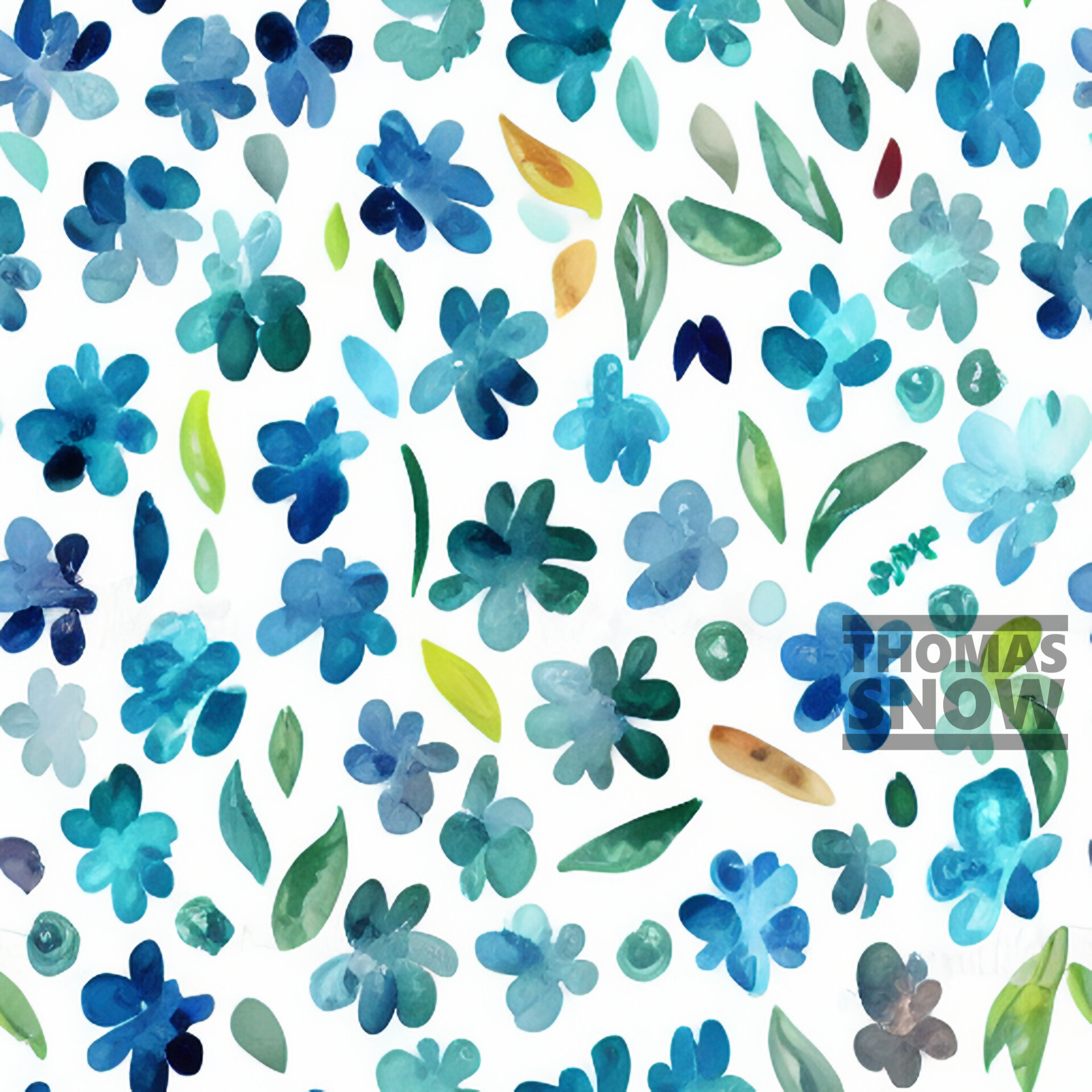 Thomas Snow - "Bloom #1" seamless patterns collection