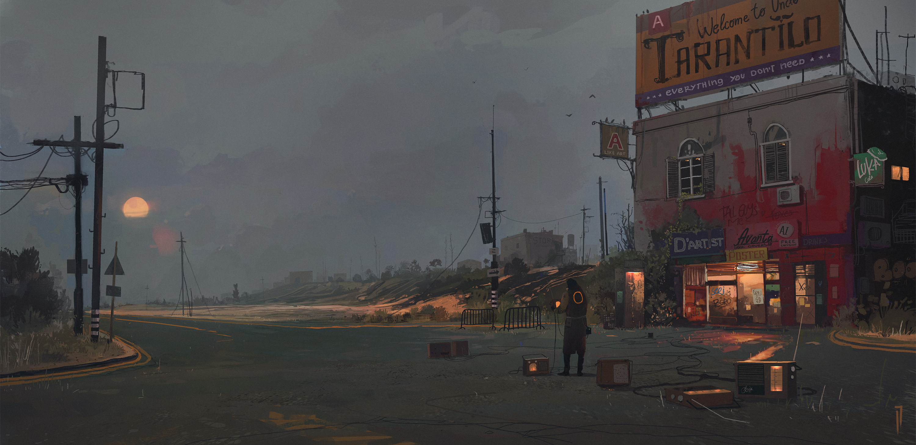Artist: Ismail Inceoglu Title: Signal Enthusiast "You know what to do ...