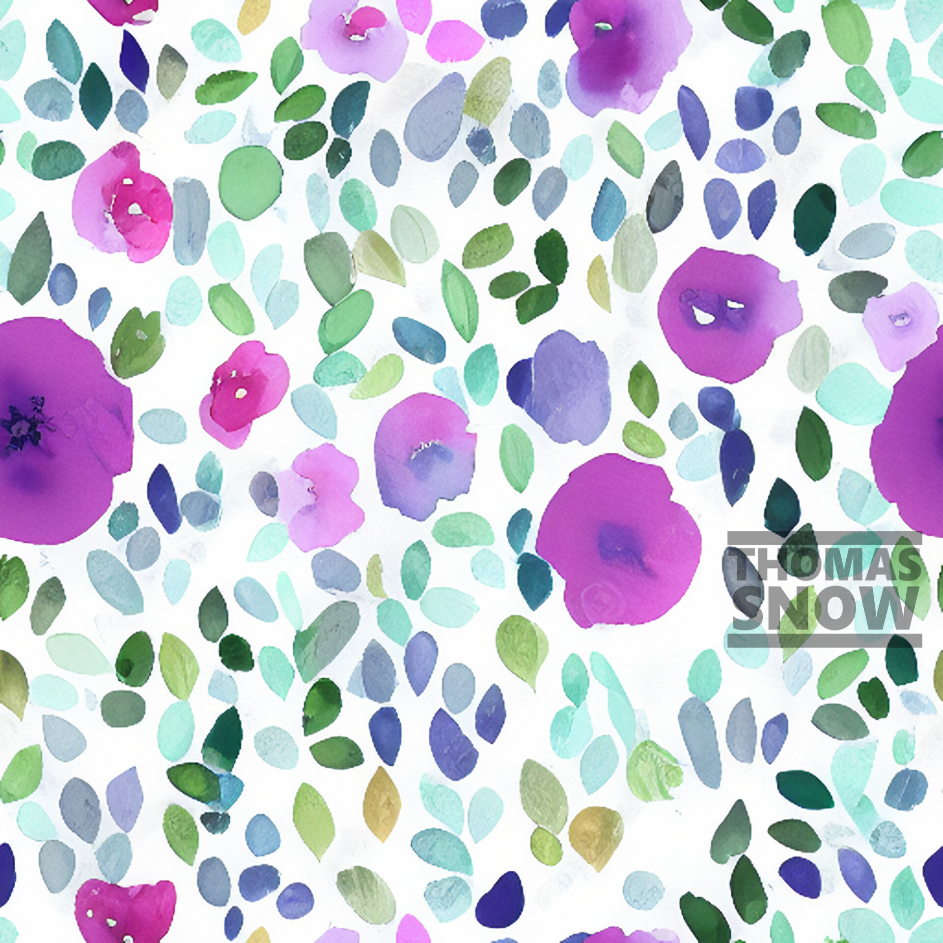 Thomas Snow - "Bloom #3" seamless patterns collection