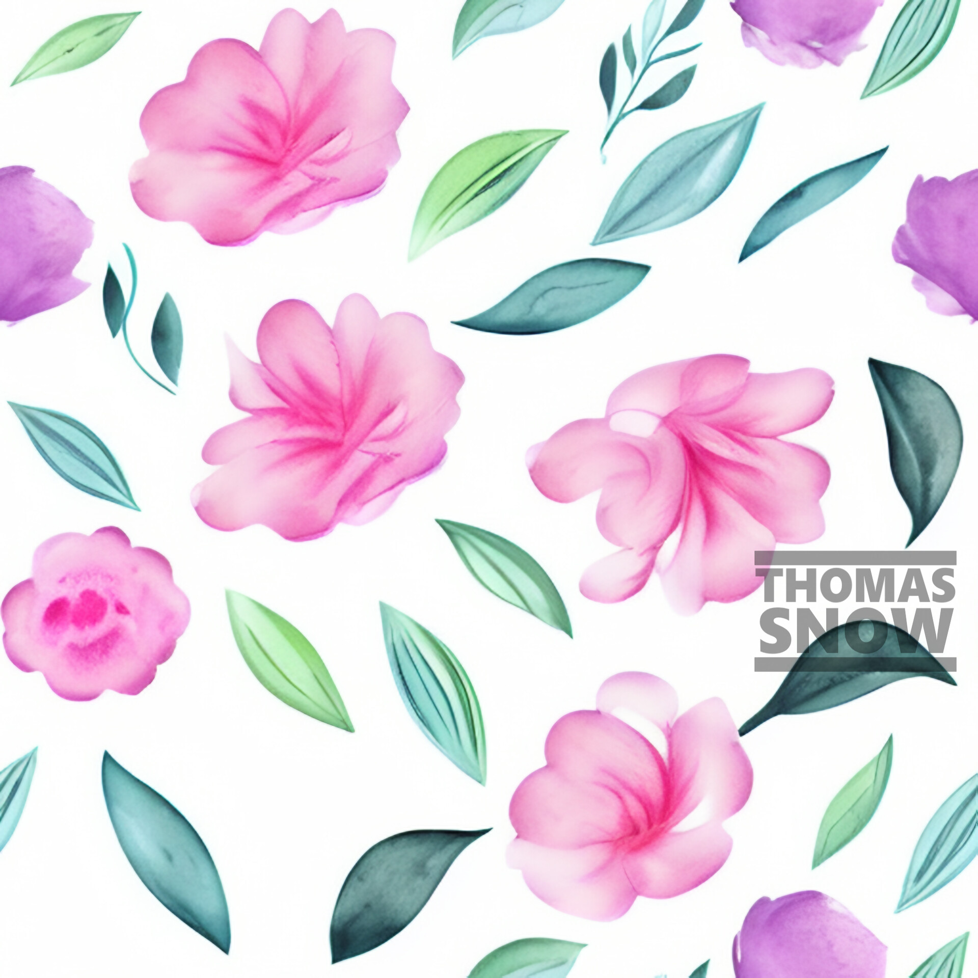 Thomas Snow - "Bloom #4" seamless patterns collection