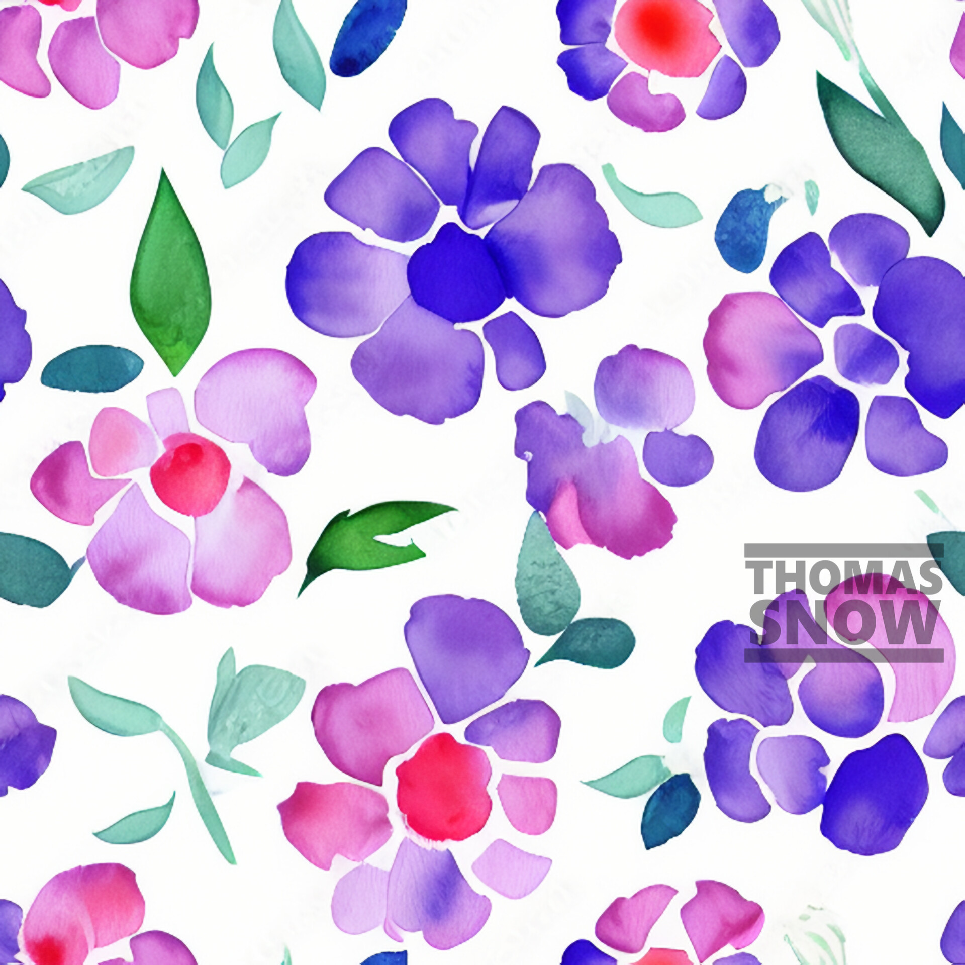 Thomas Snow - "Bloom #5" seamless patterns collection