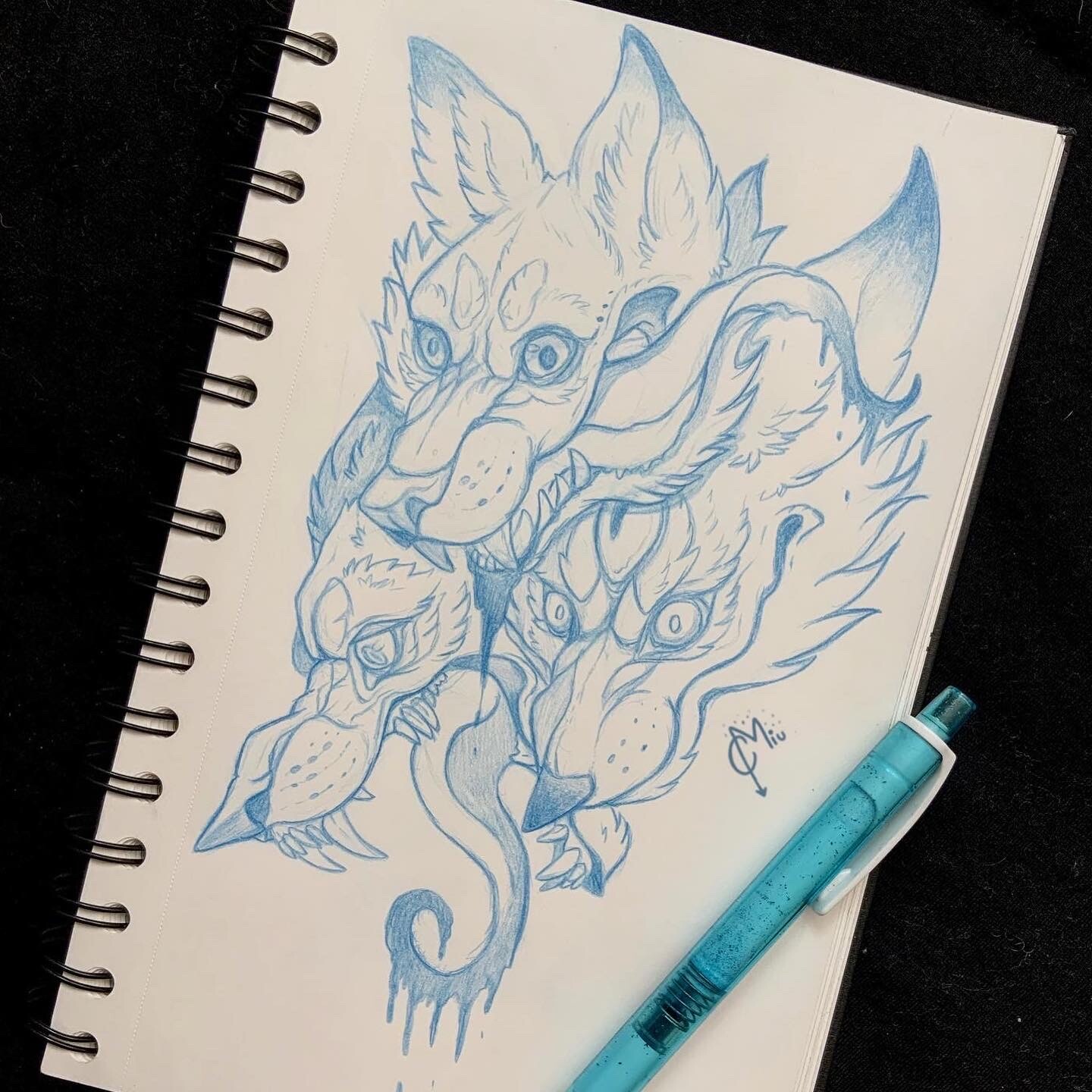 ArtStation - Wolfs heads