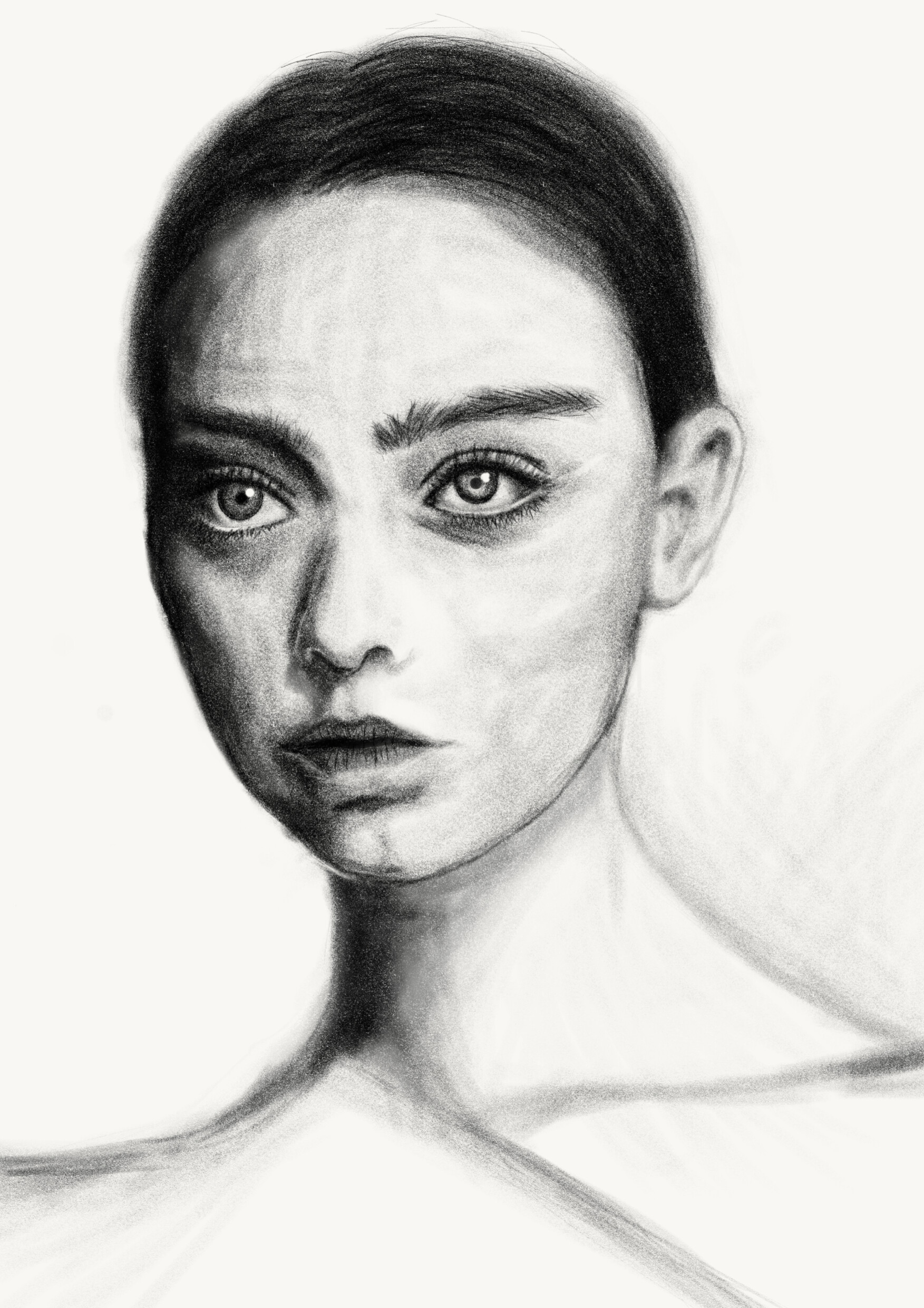 ArtStation - Portrait drawing, Digital, photo reference