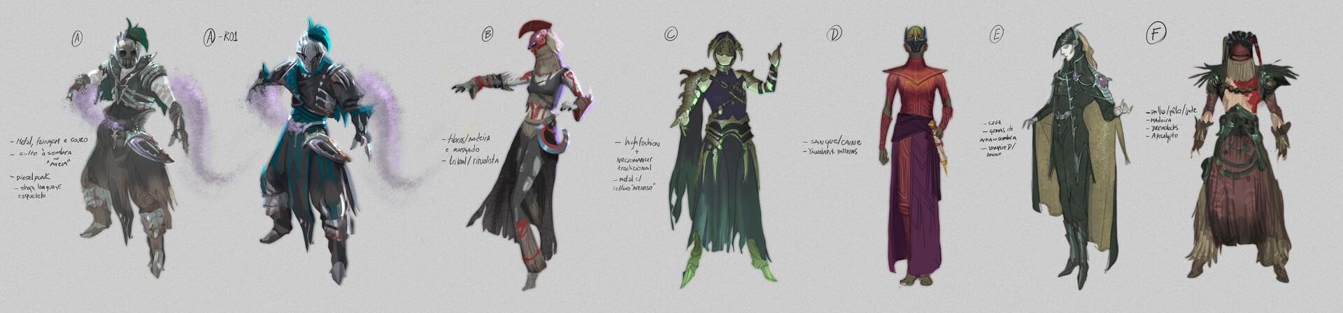 Mateus Lins - Profane - Character Skins Explorations