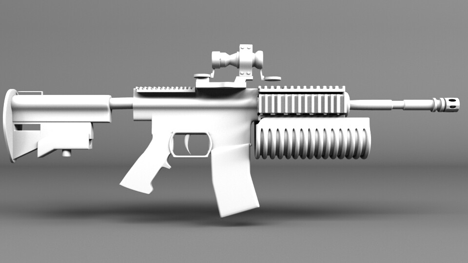 ArtStation - M64 gun 3d model