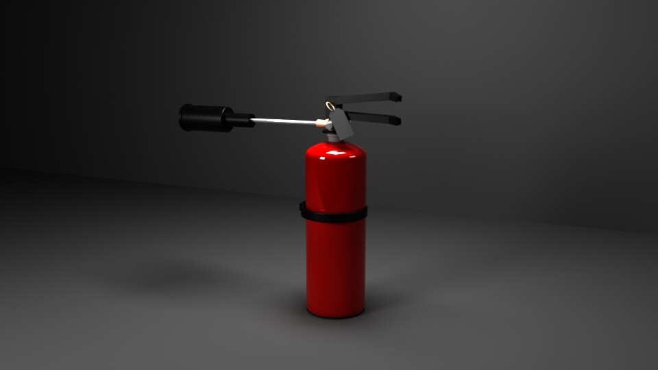 ArtStation - Fire extinguisher 3d model