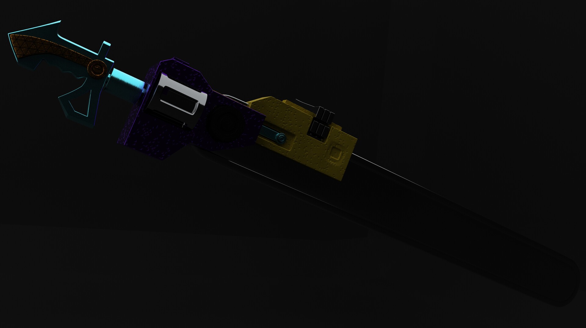 ArtStation - Cyber Weapon 3D Model