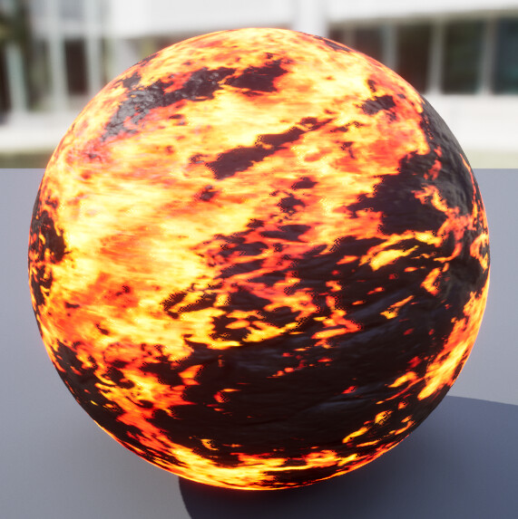 ArtStation - Moving Lava Shader on UE5