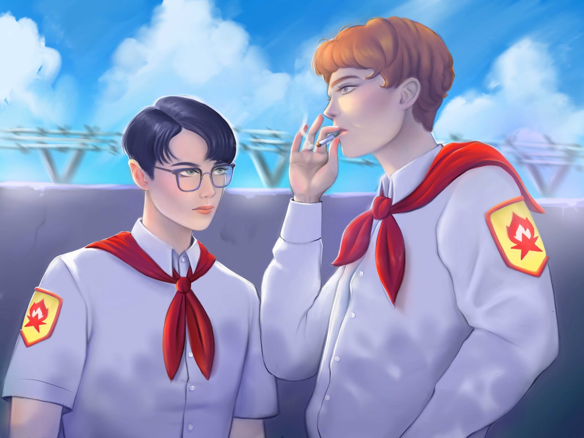 ArtStation - Volodya and Yura from the book "Summer in a pioneer tie"