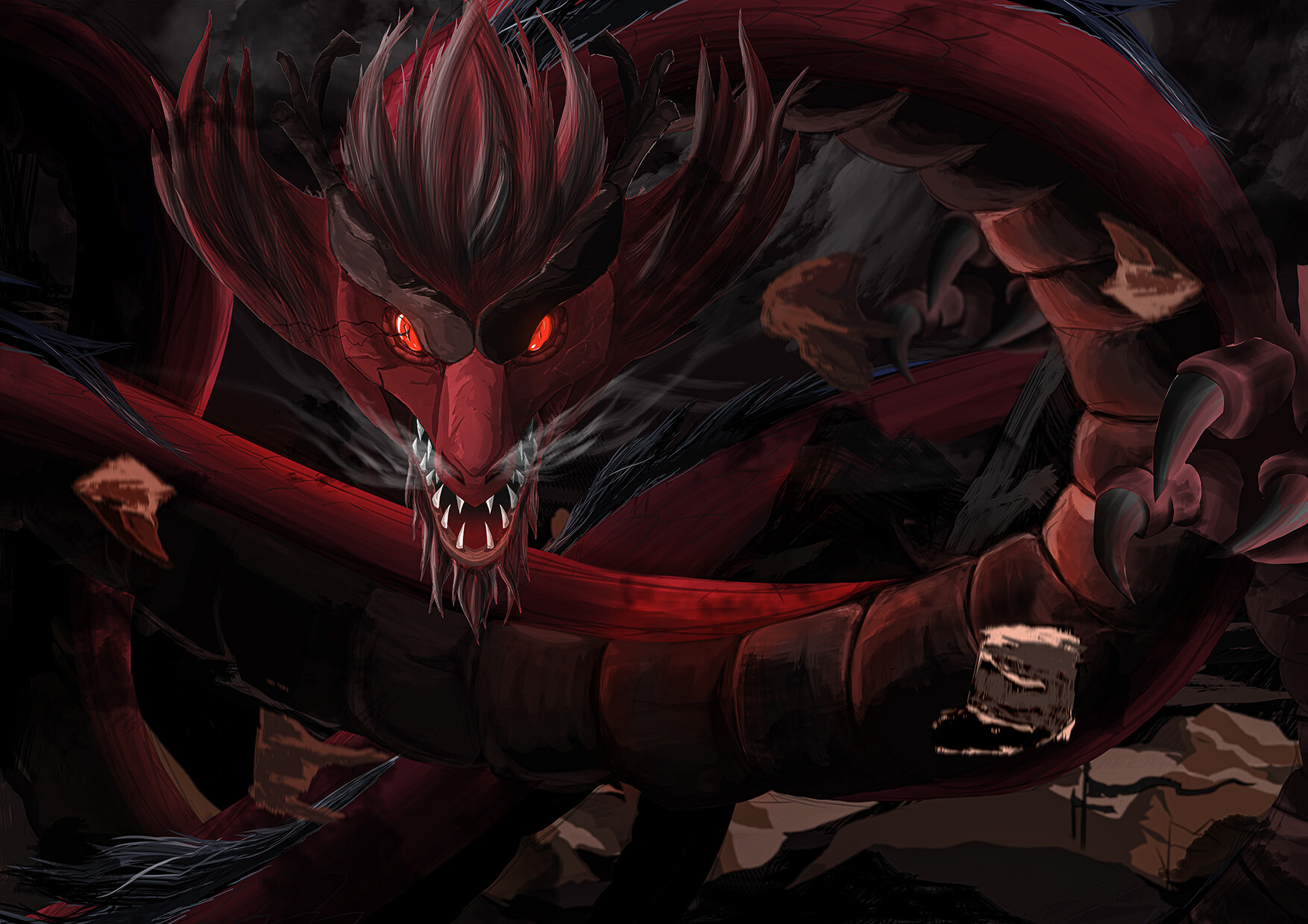 ArtStation - Dark dragon