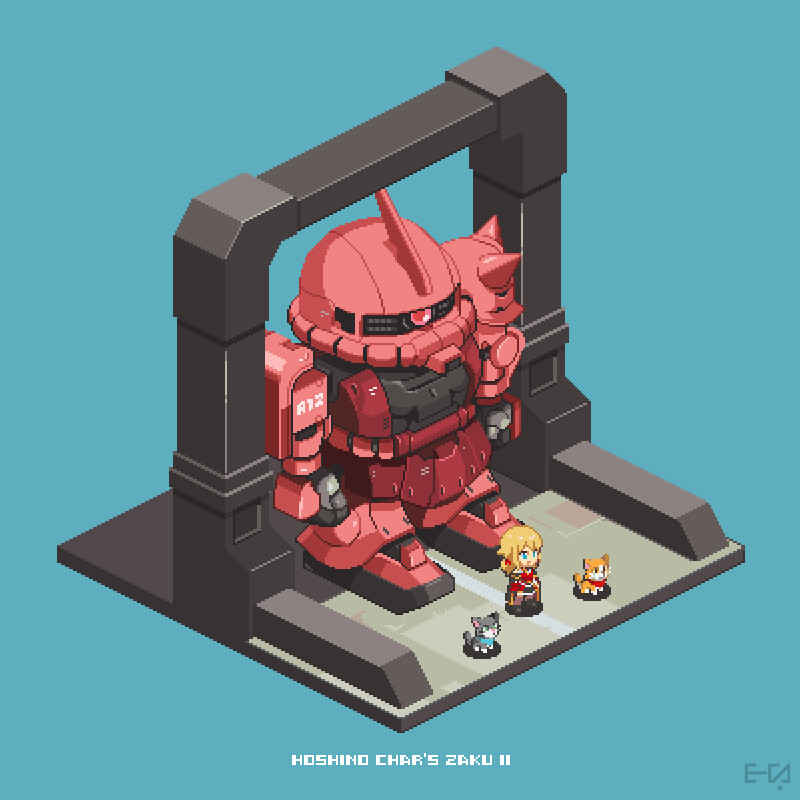 ArtStation - Hoshino Char's Zaku II