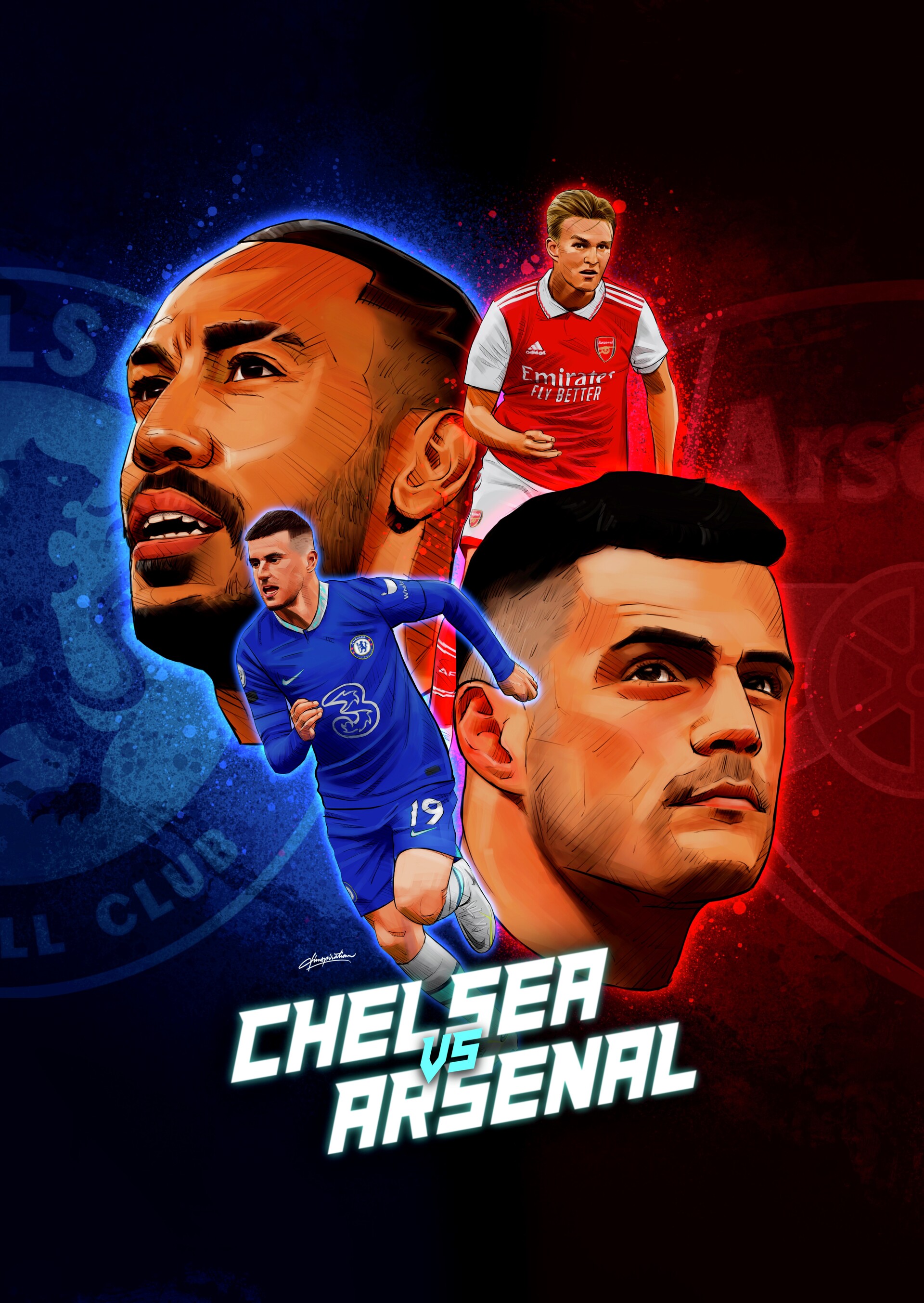 ArtStation - Derby London: Chelsea vs Arsenal