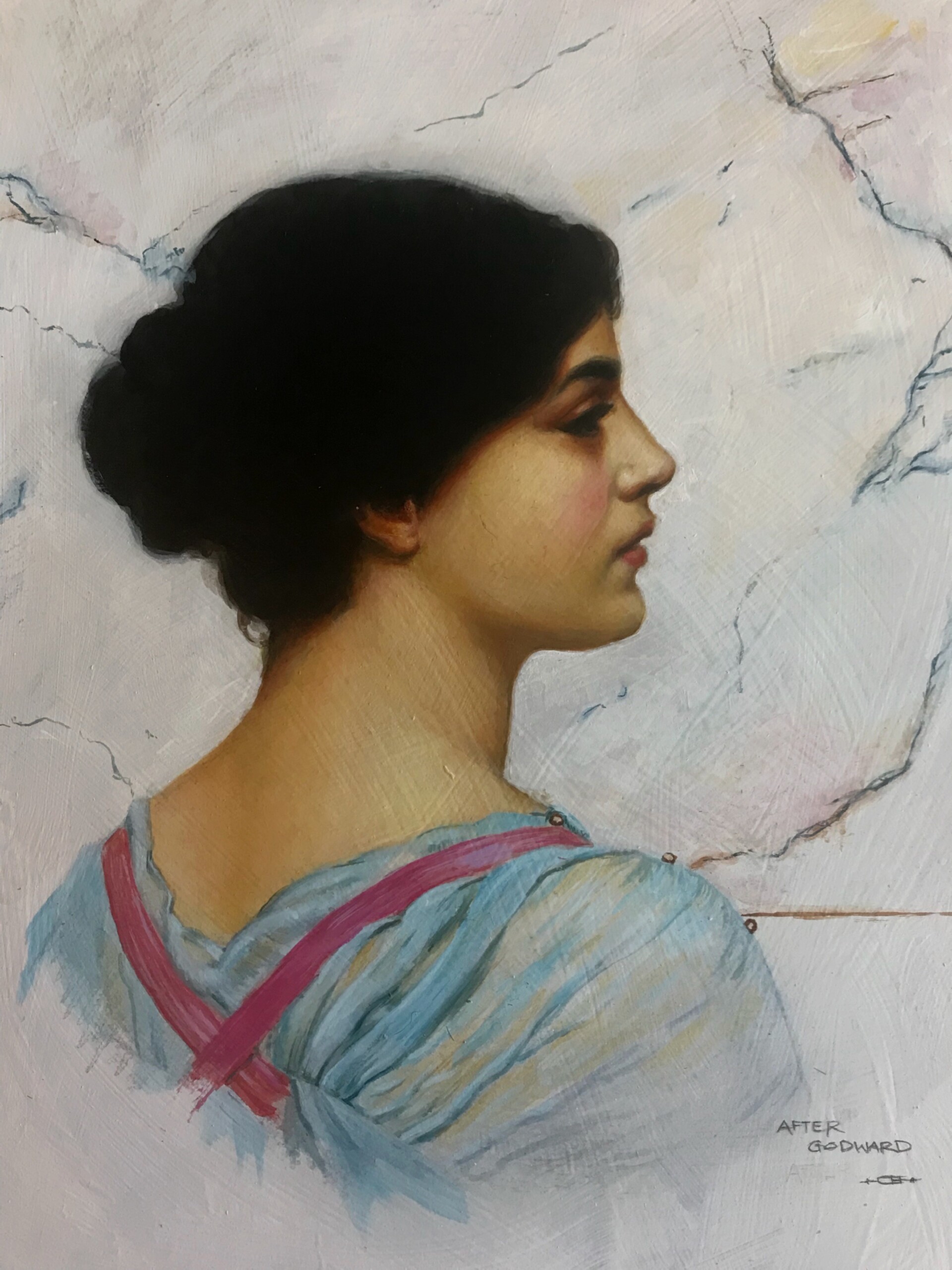 ArtStation - Godward master study in acrylic