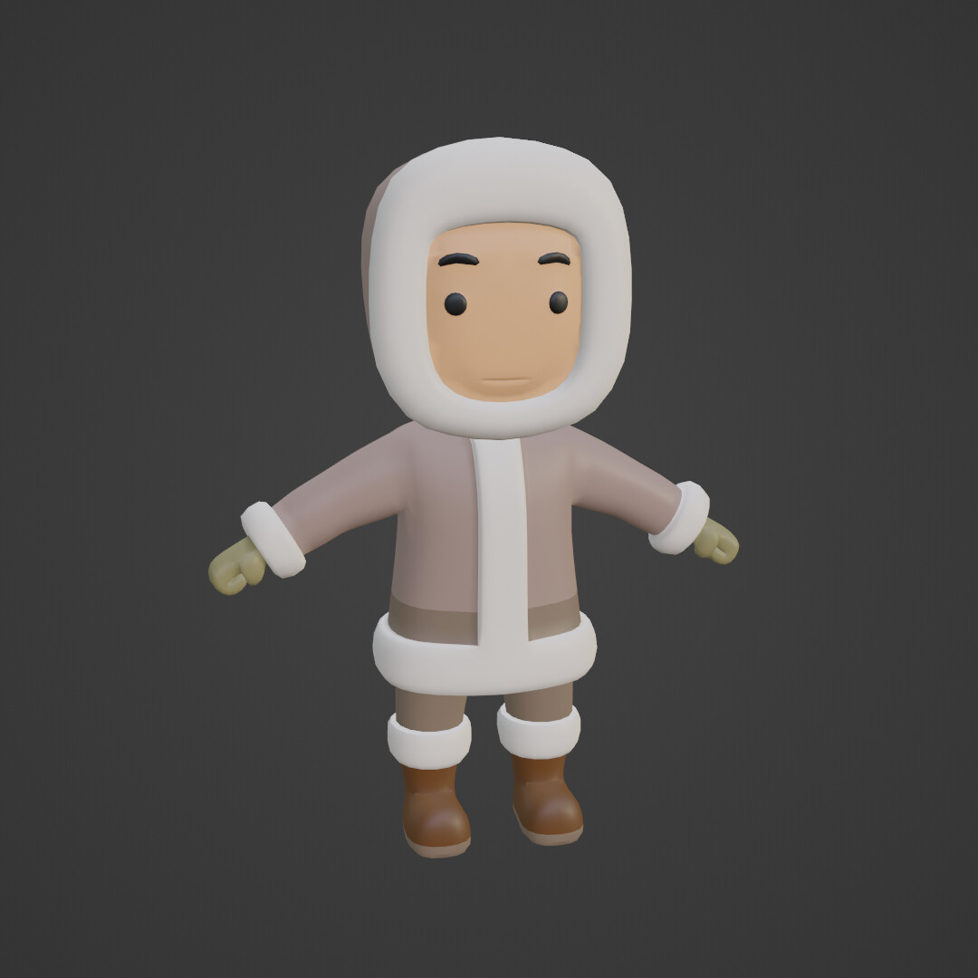 ArtStation - Game Asset Character (Eskimo)