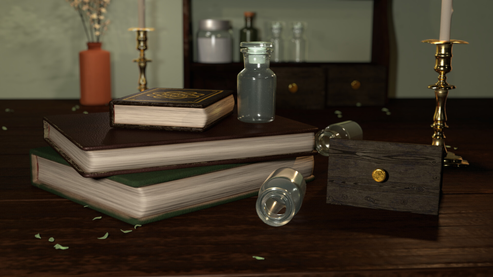 ArtStation - Apothecary's desk