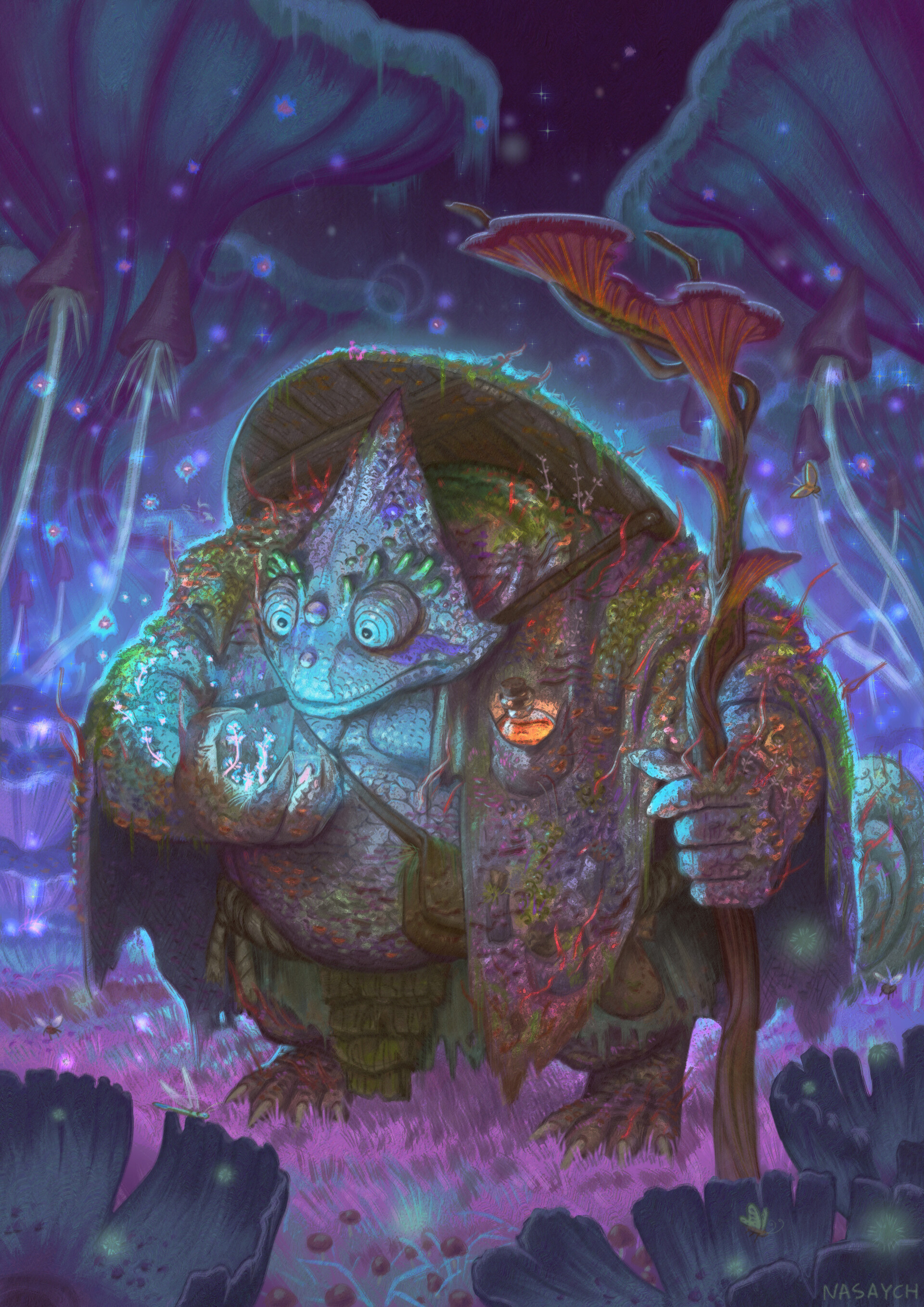 ArtStation - DD Character - Chameleon Shaman