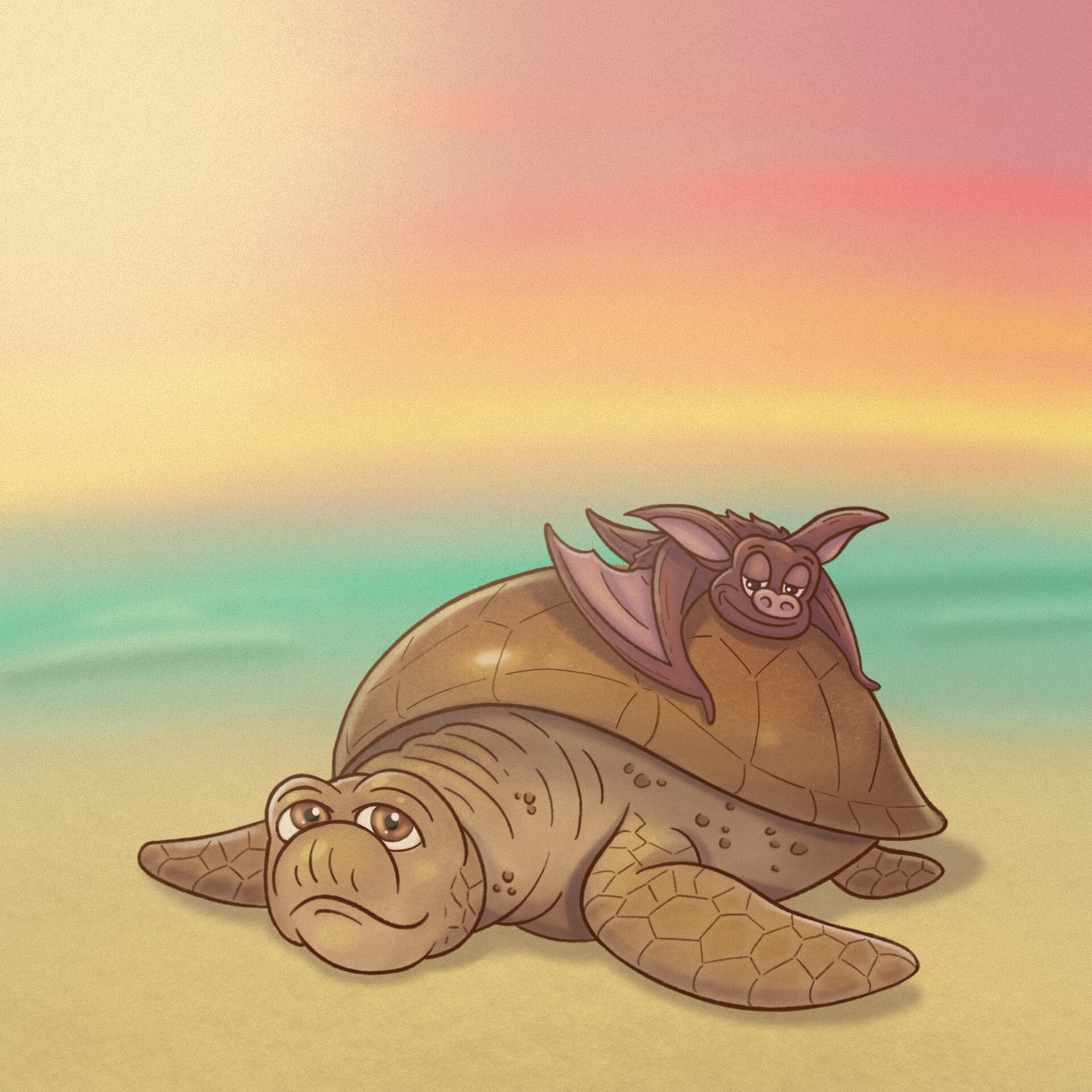 ArtStation - Turtle & Bat
