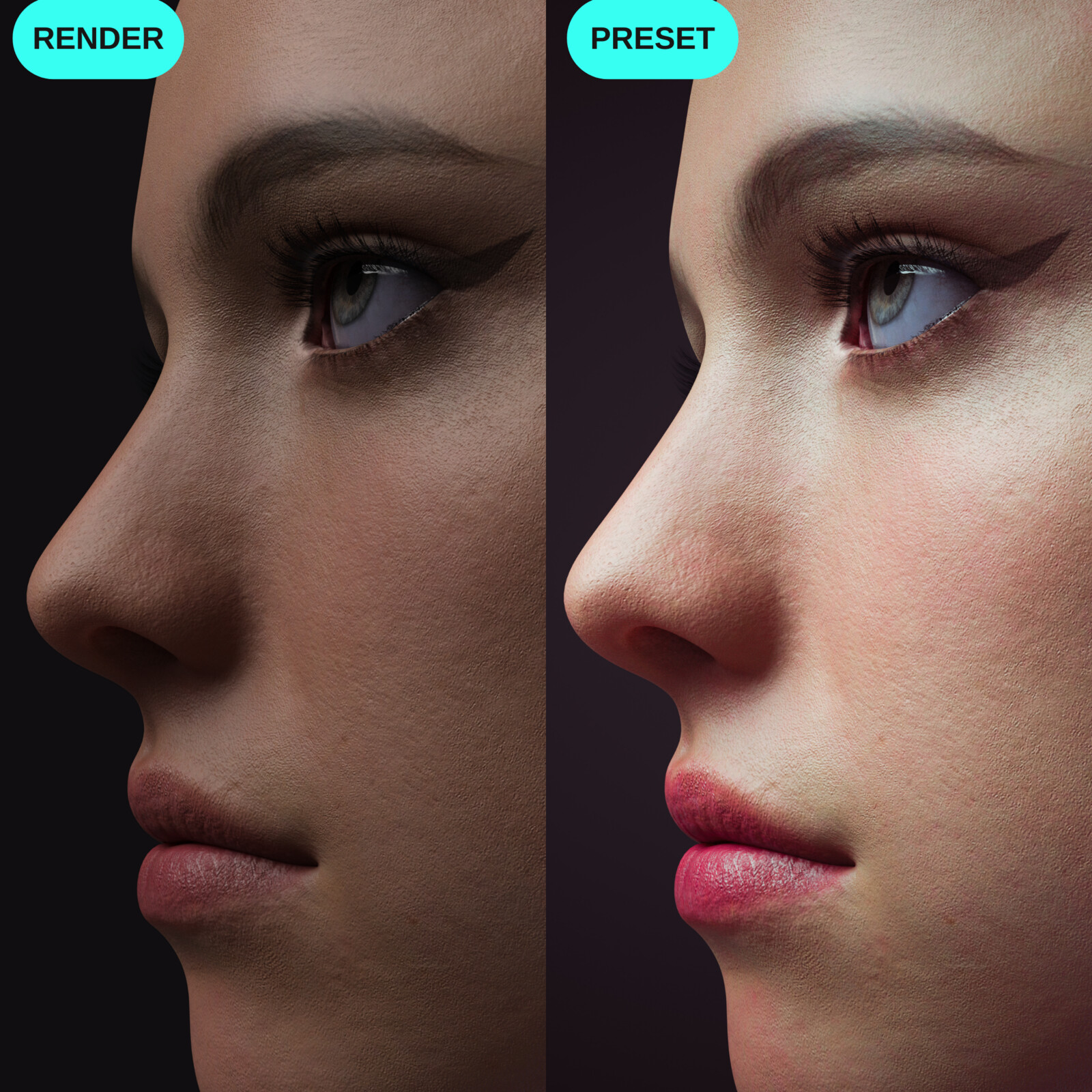 rdaughter Daz - (RENDER vs PRESET)