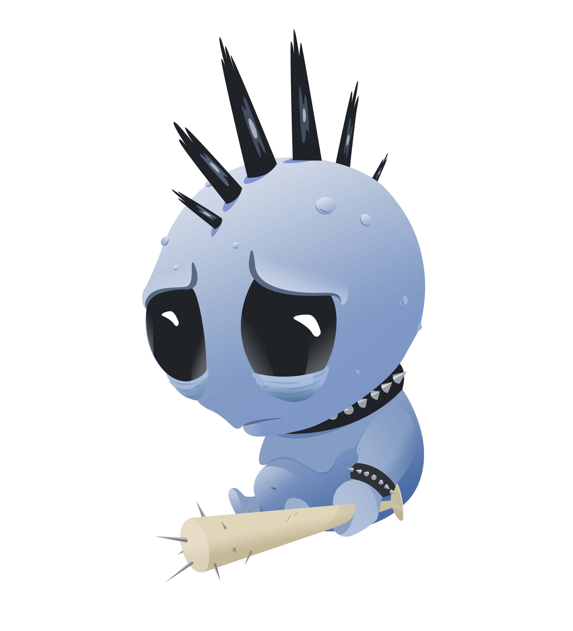 ArtStation - Sad little punk monster