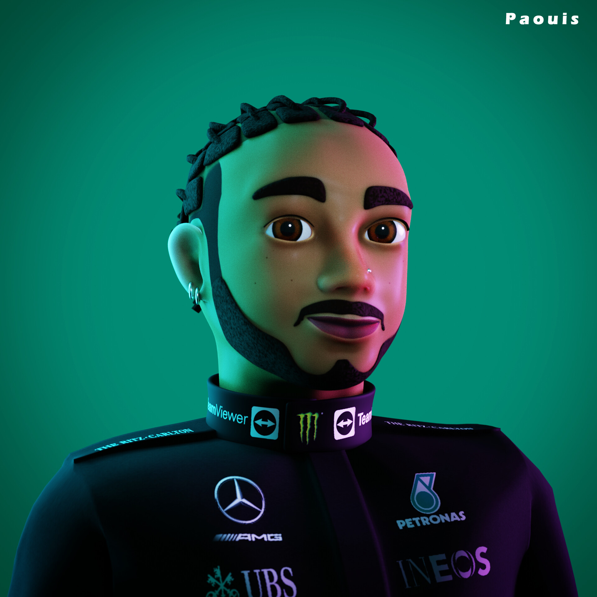 ArtStation - Sir Lewis Hamilton