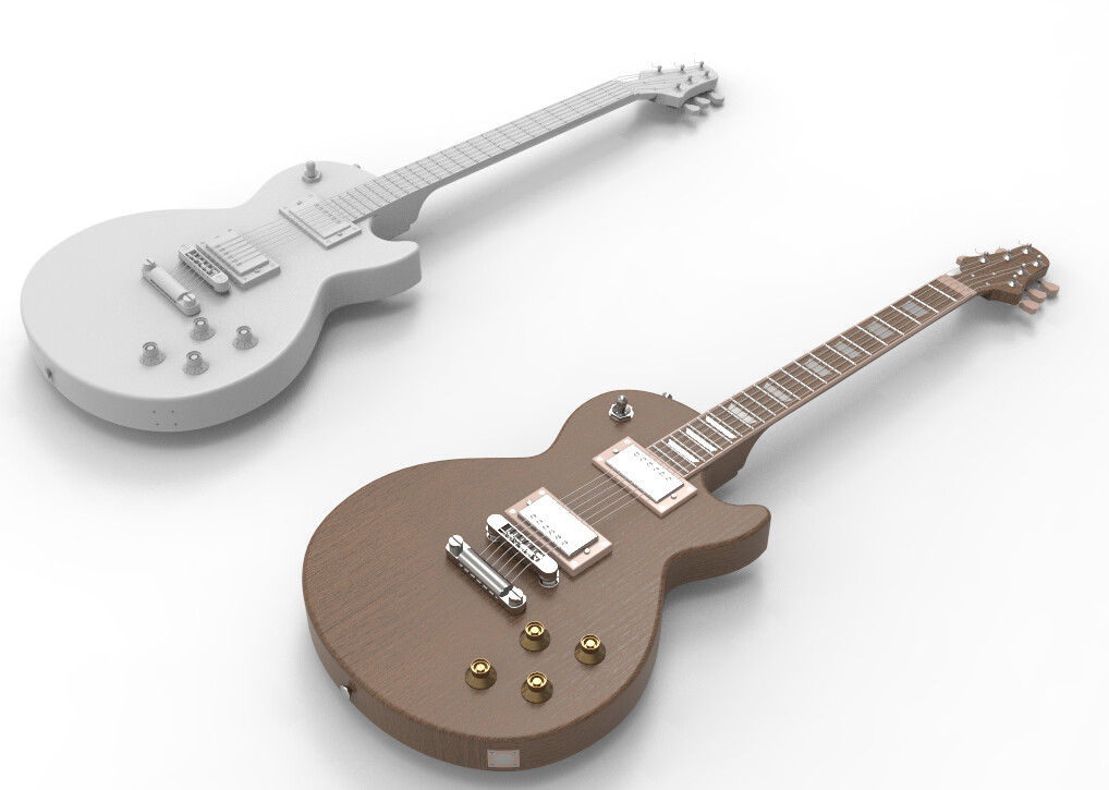 ArtStation - Guitar (3D model)