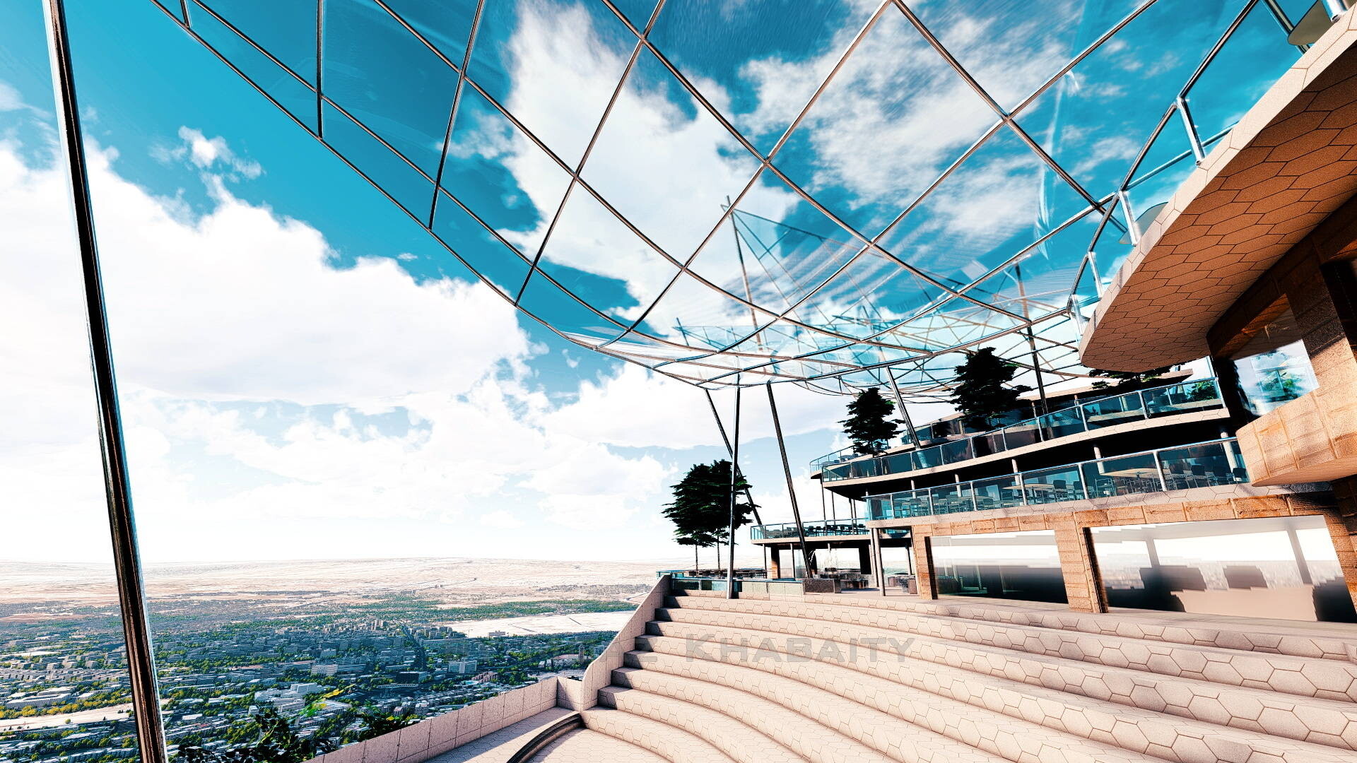 Moaz Khabaity - Restaurant Qasioun Moon in Qasioun Mountain