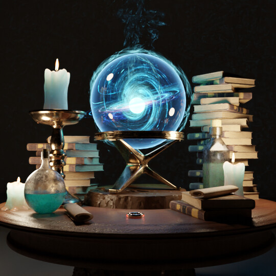 ArtStation - Crystal Ball Scene