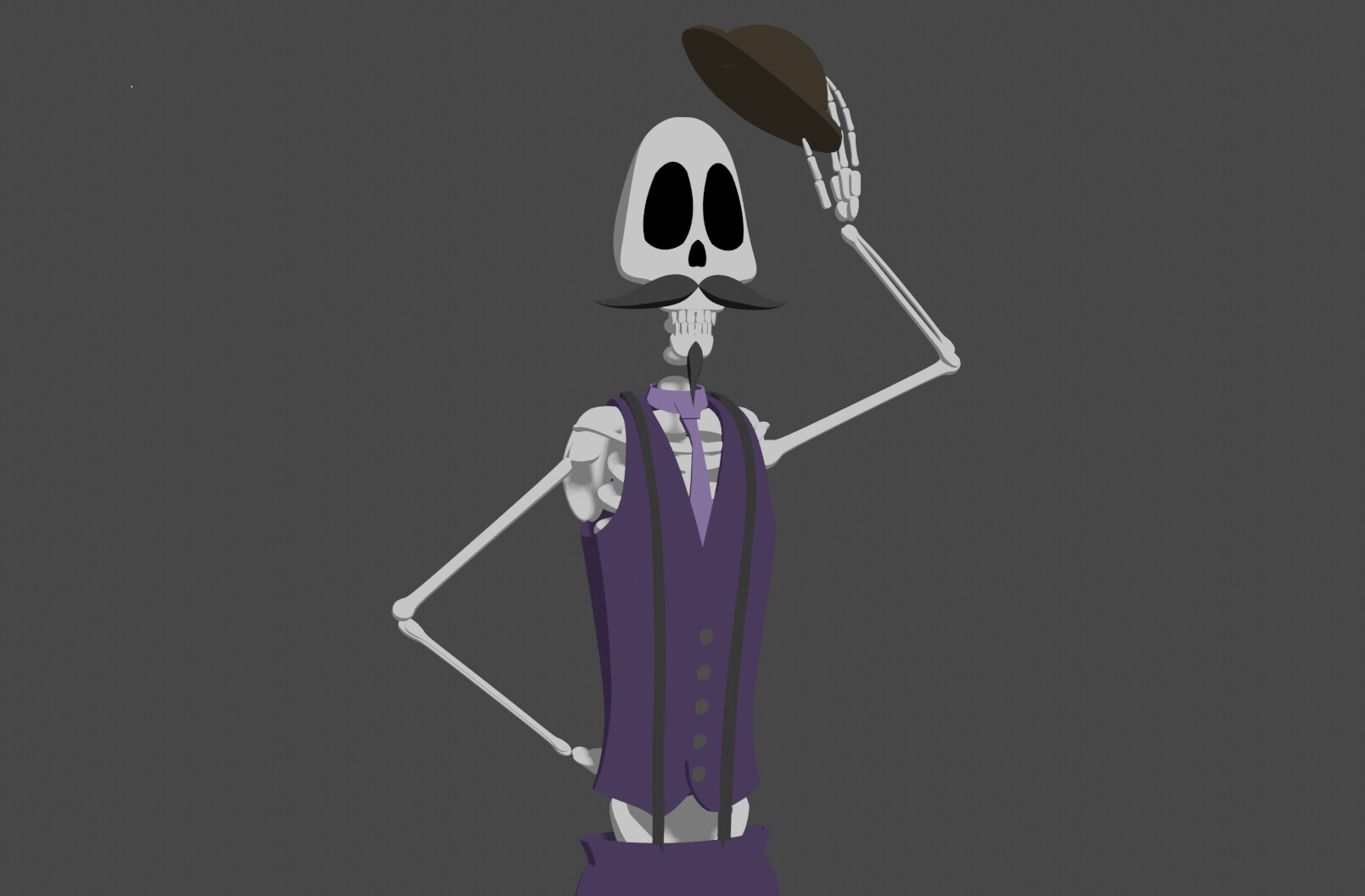 ArtStation - Skeleton gentleman