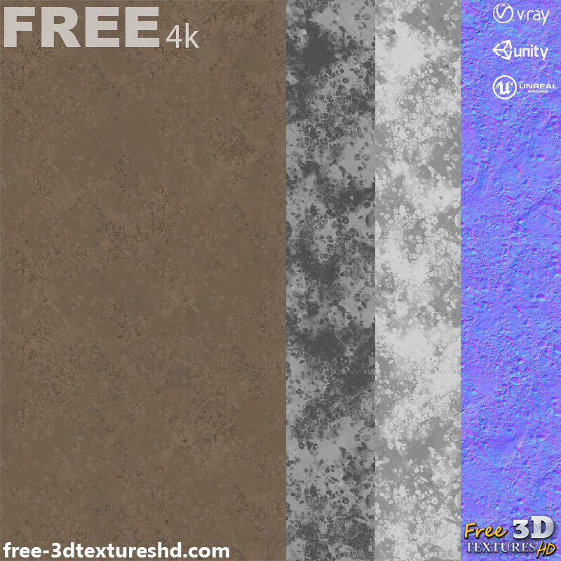 PBR Textures Free Download - Mud Soil seamless 3D Texture PBR in High ...