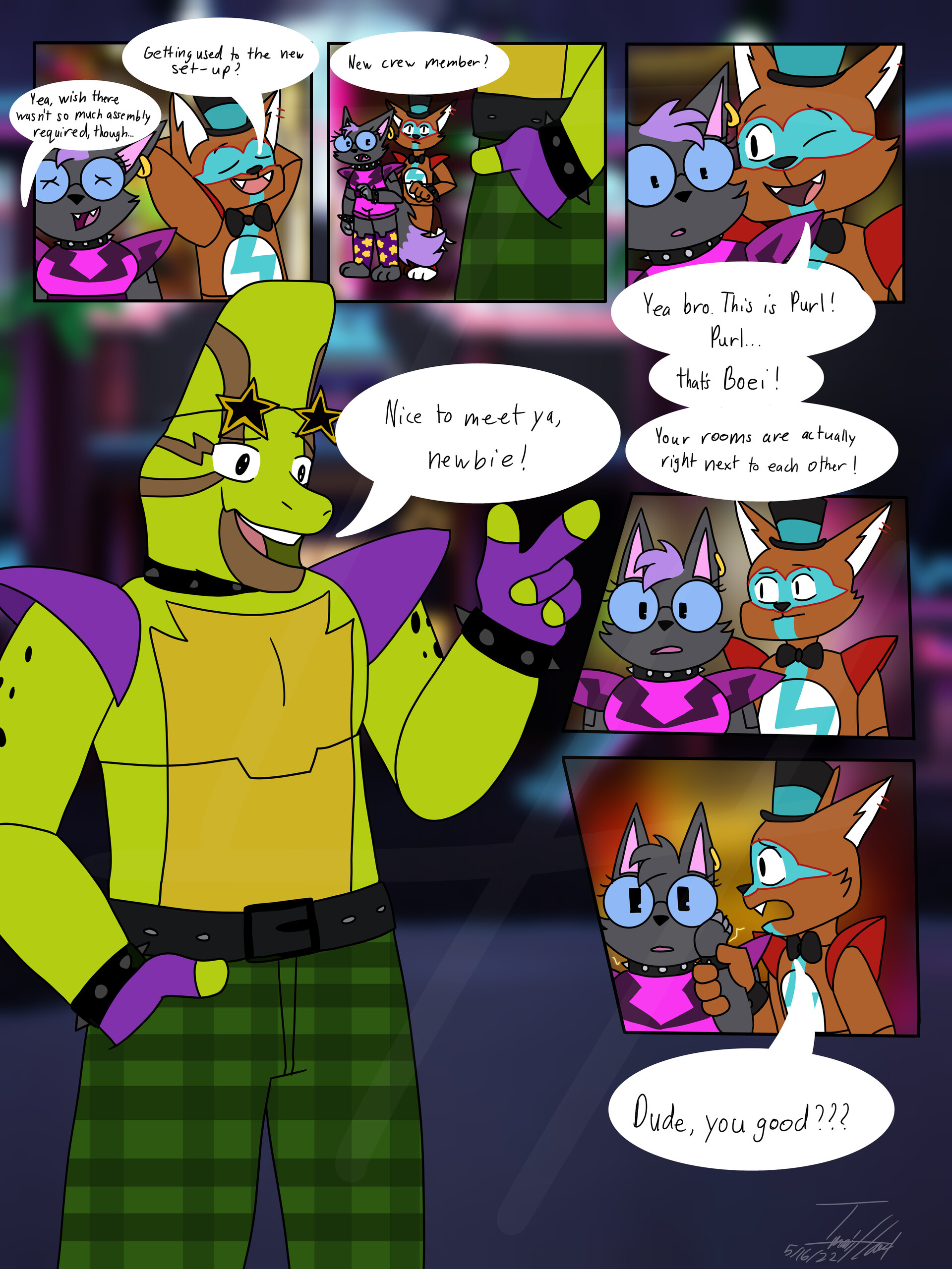 ArtStation - Glamrock OCs comic