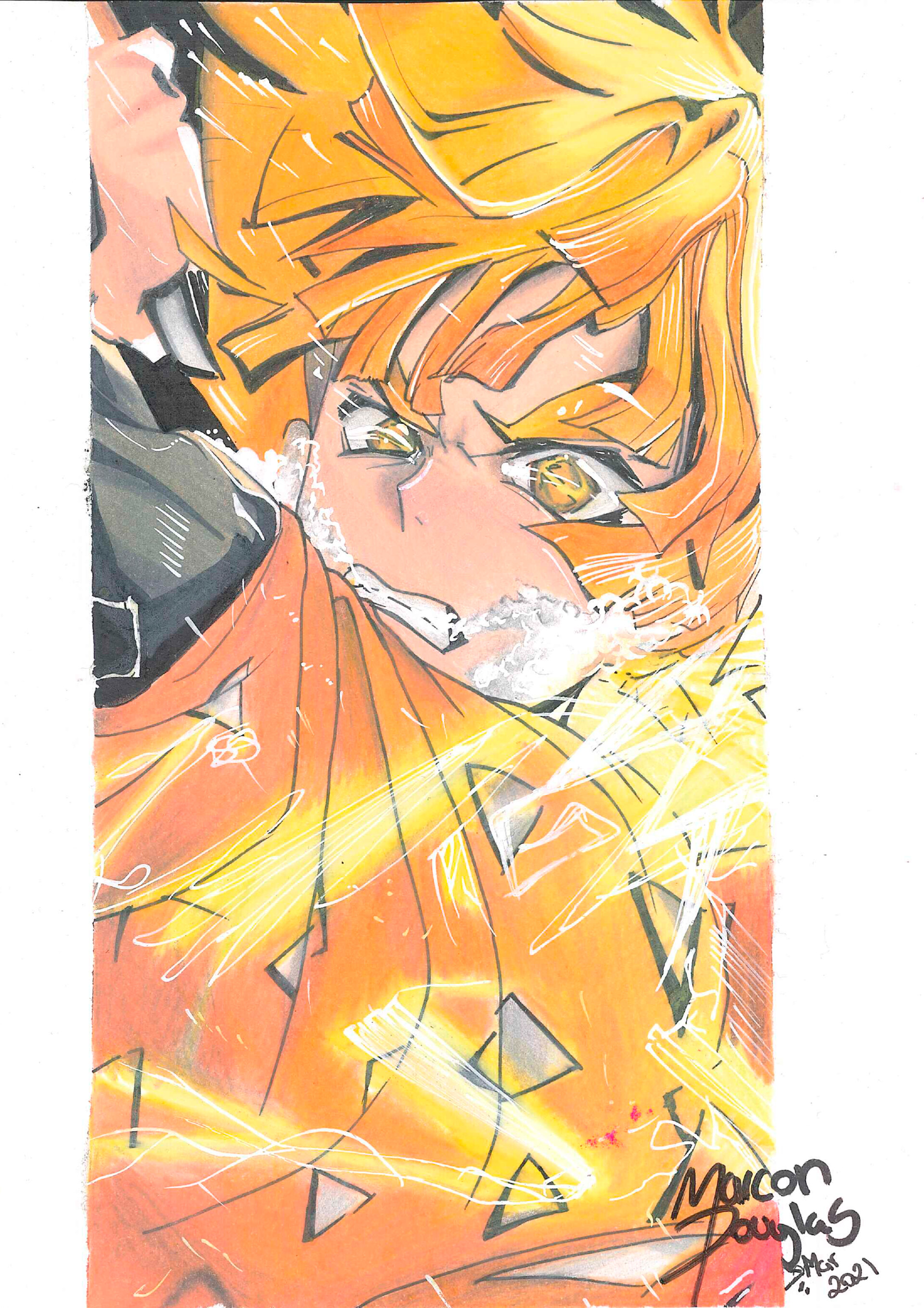 ArtStation - Zenitsu Agatsuma - Traditional Art