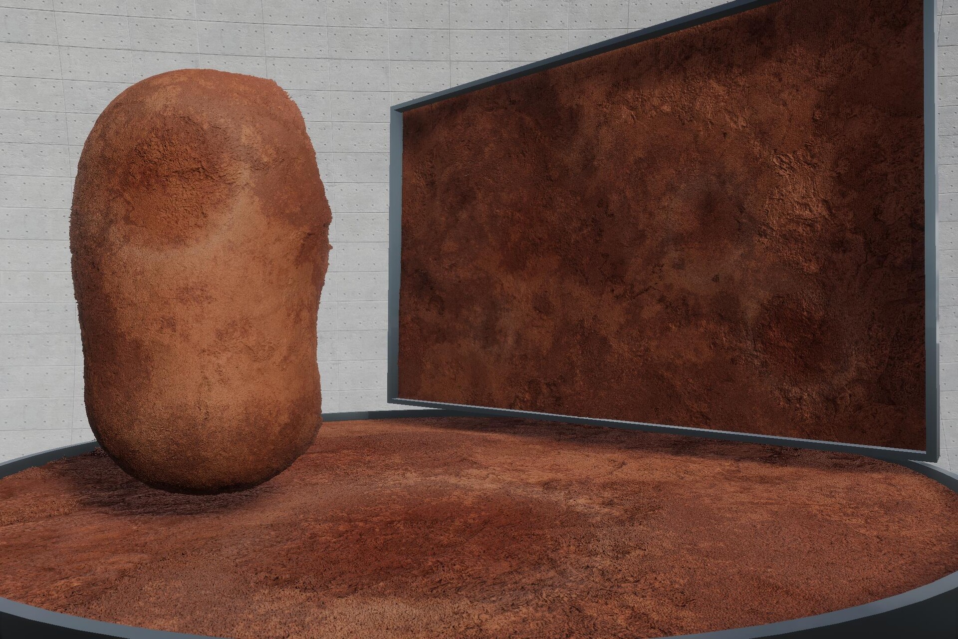 ArtStation - Rocky Cliff 2 (red ocher rock)