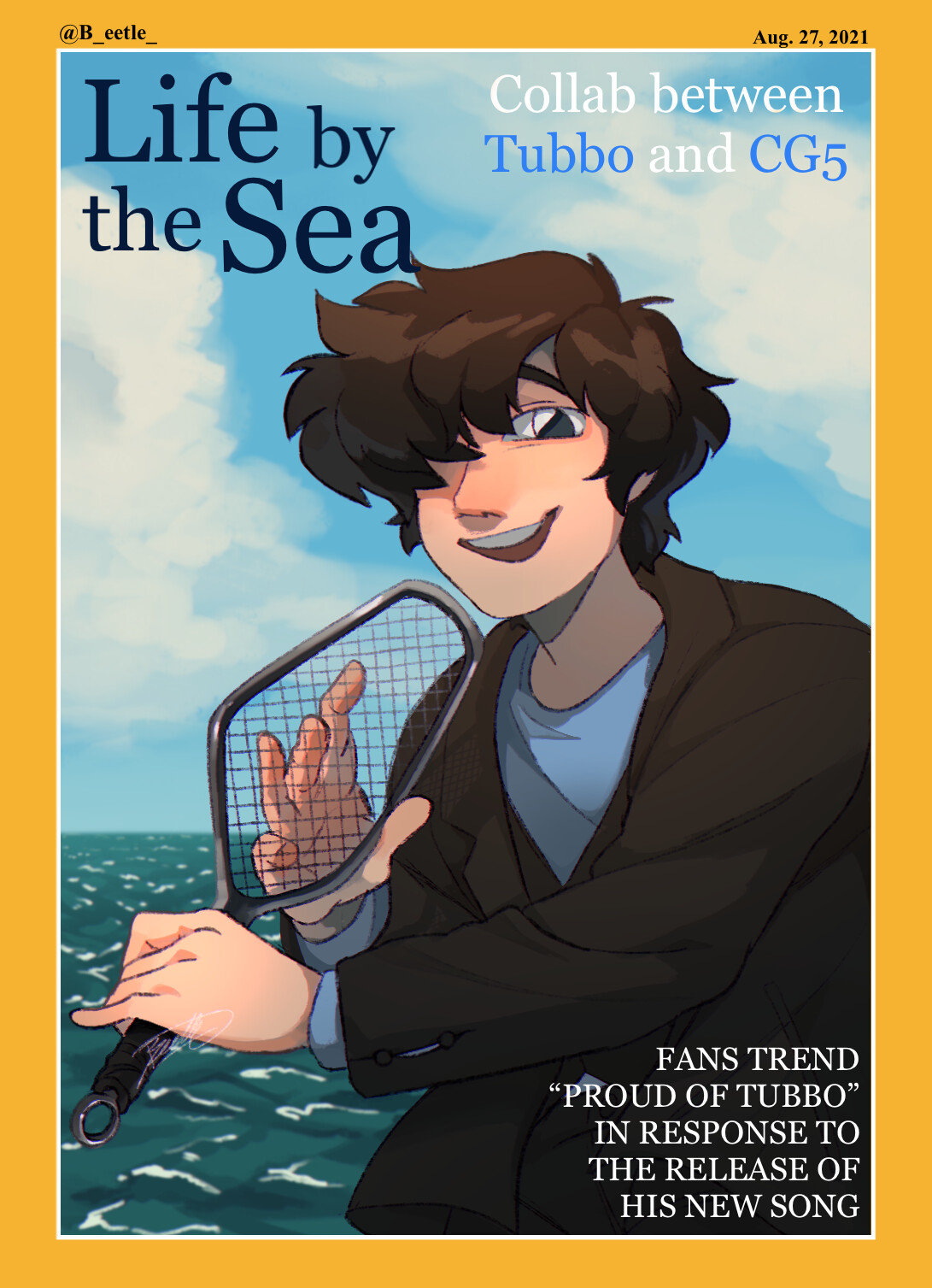 ArtStation - Life by The Sea Fake Magazine Cover