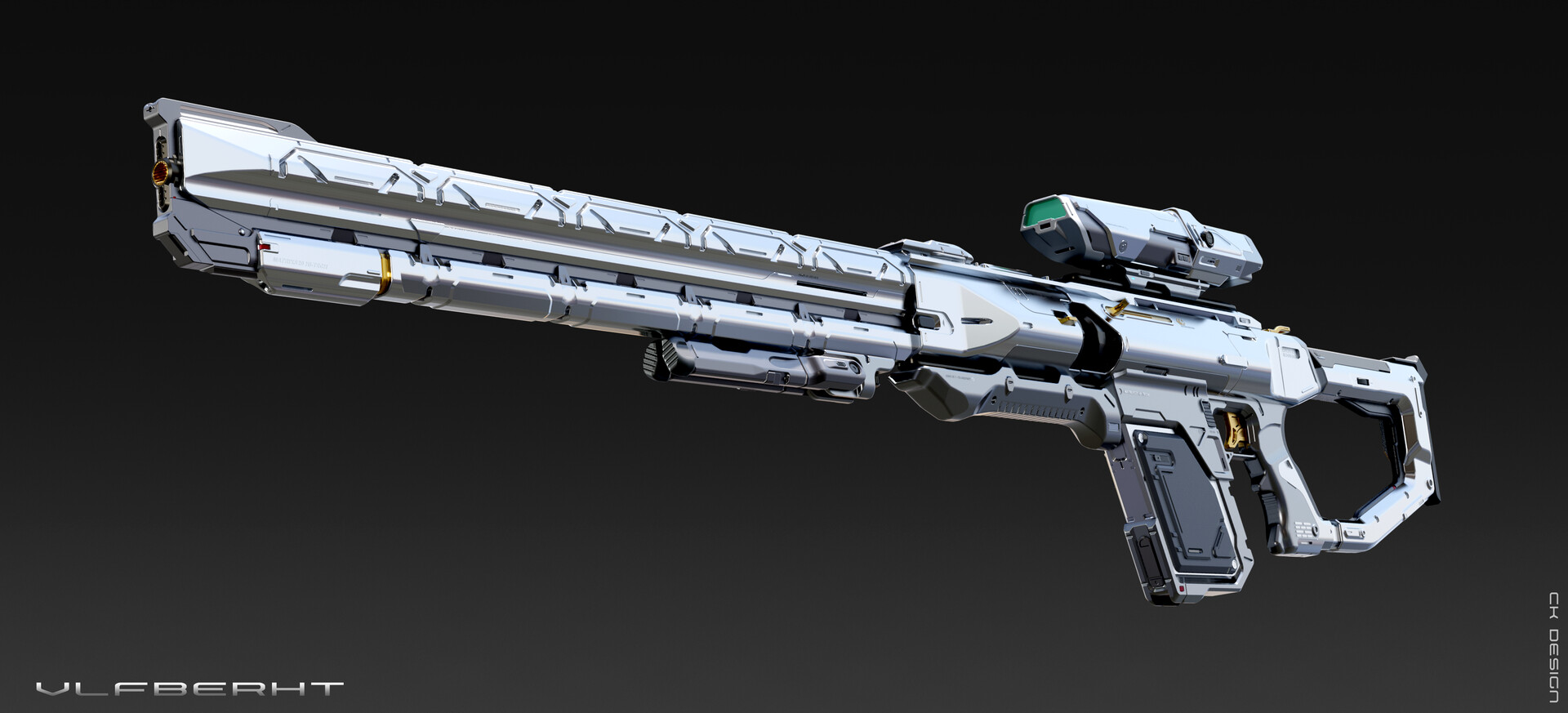 ArtStation - "VLFBERHT" sniper rifle design