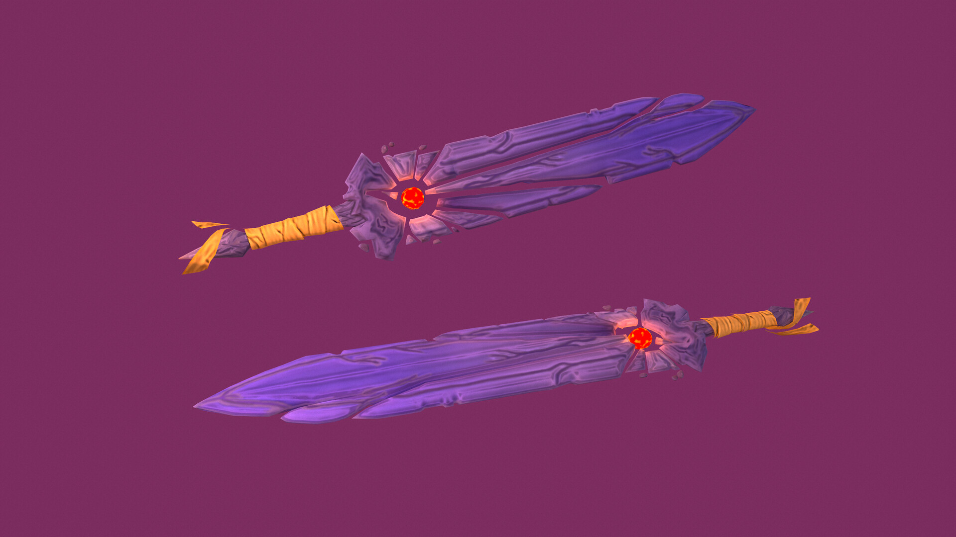 ArtStation - Stylized Crystal Sword
