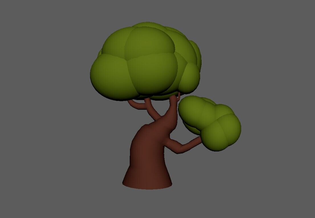 ArtStation - Cartoon Tree
