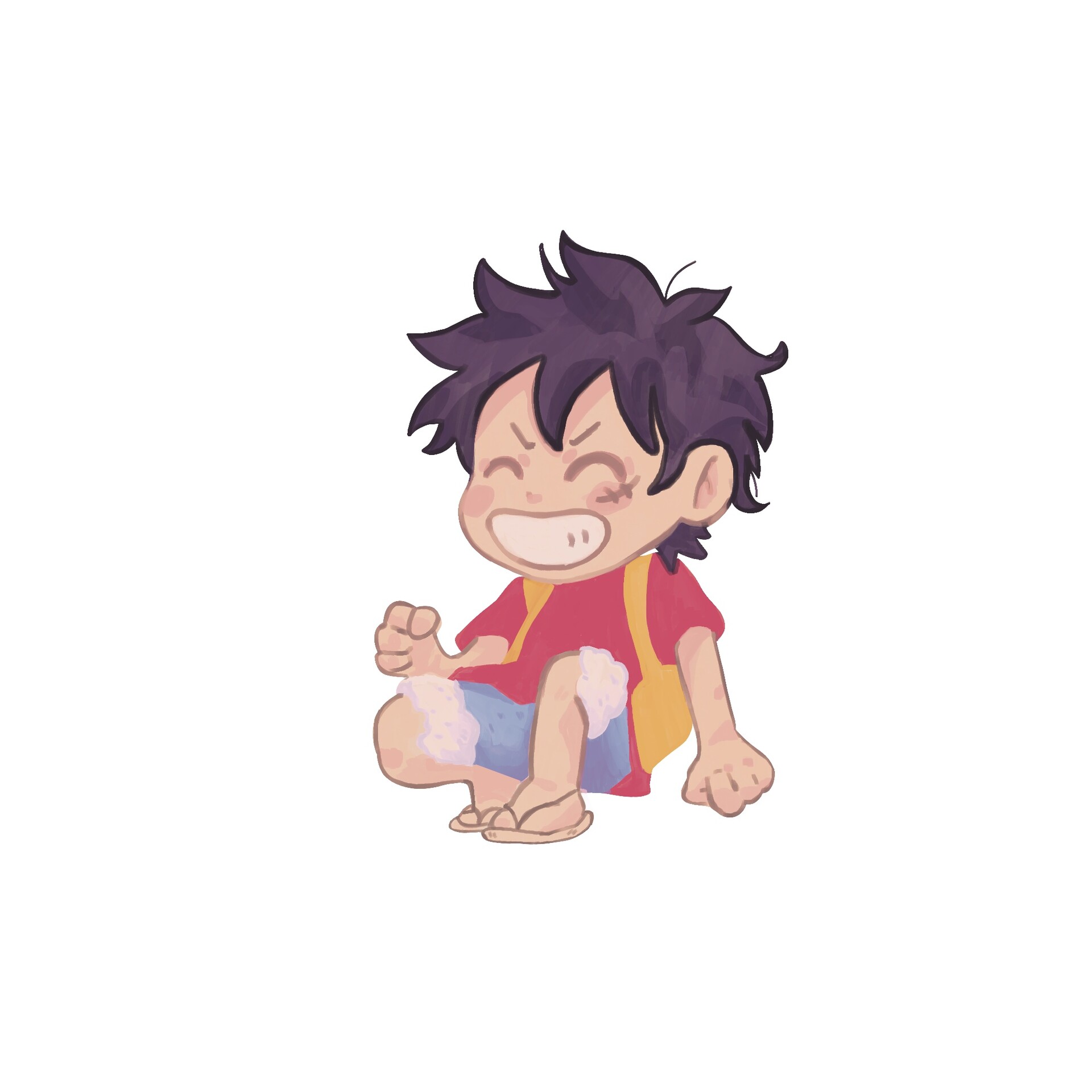 ArtStation - chibi luffy