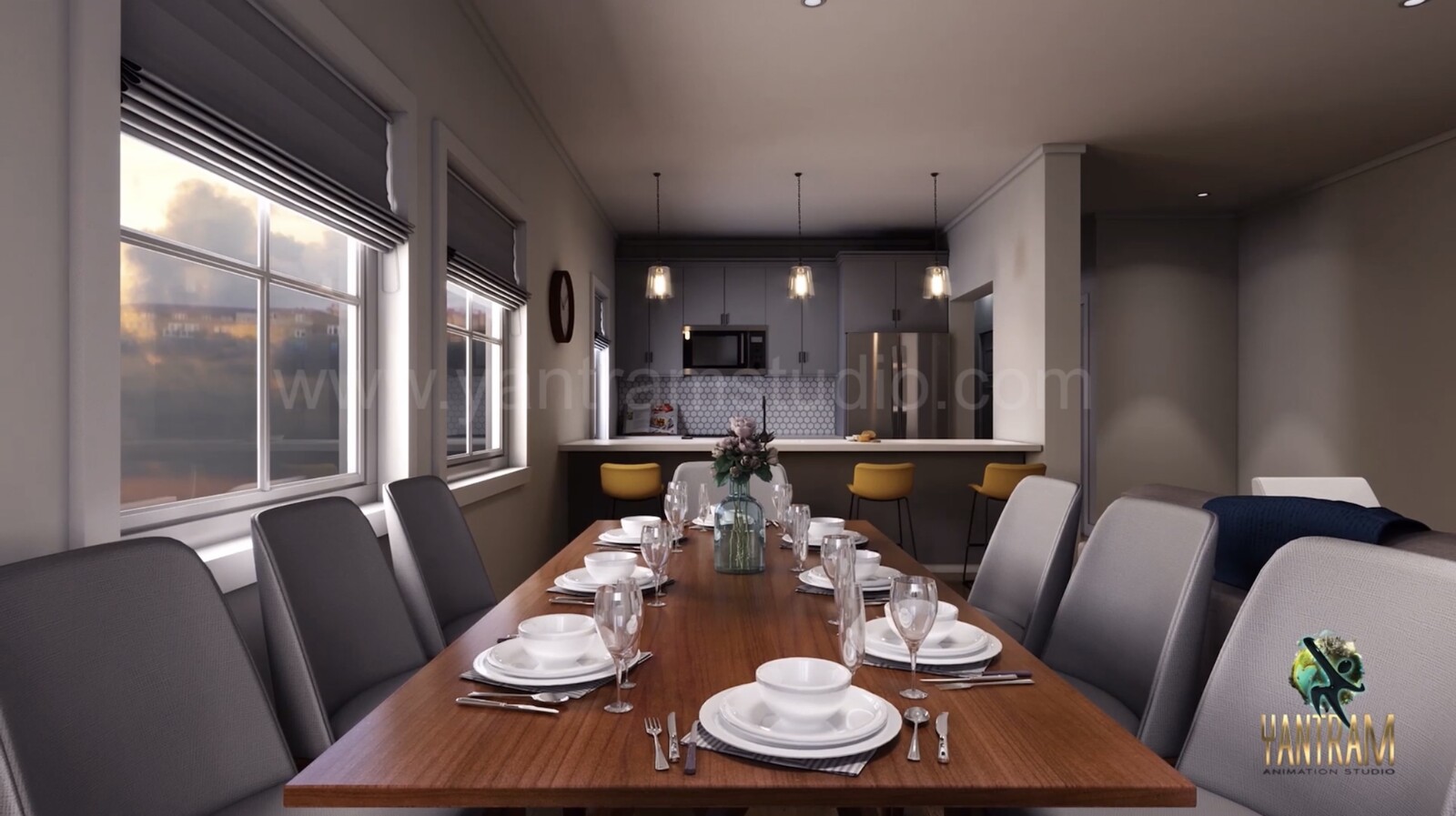 Yantram Architectural Design Studio - 3D Interior Visualization of a ...