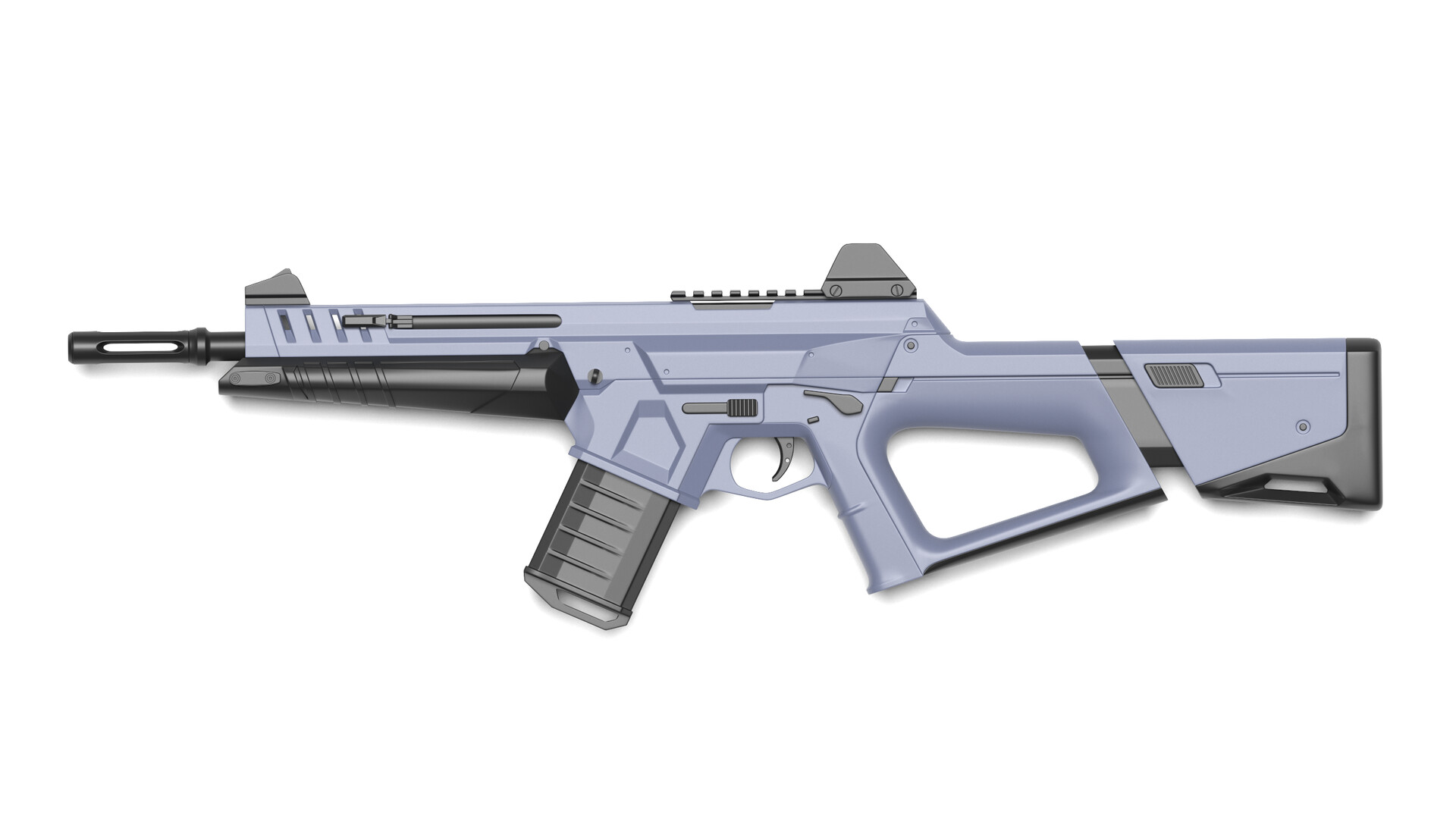 ArtStation - Stylized Rifle High Poly Exploration