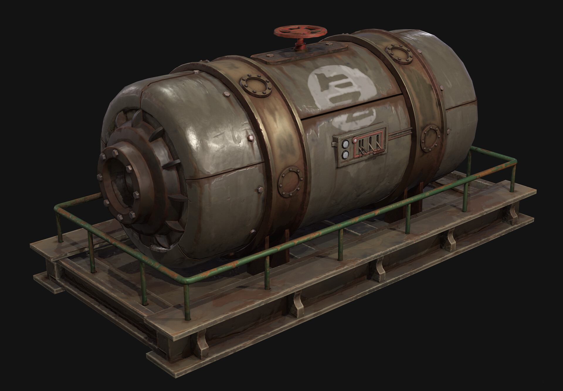 ArtStation - Stylized steam tank