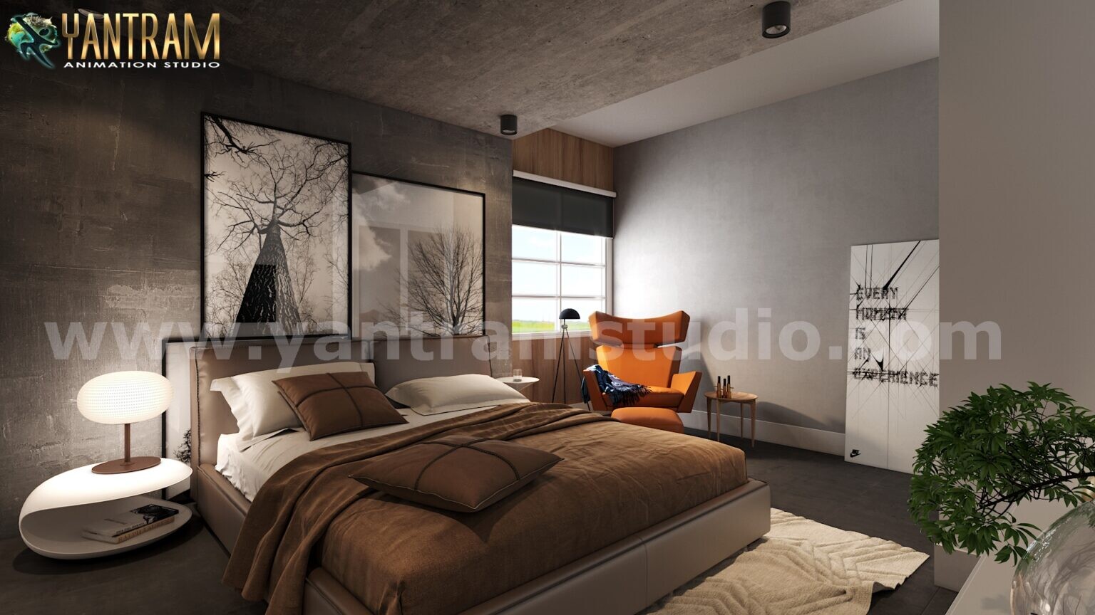 ArtStation - 3D Interior Visualization designs the elegant interior of a house in Surat