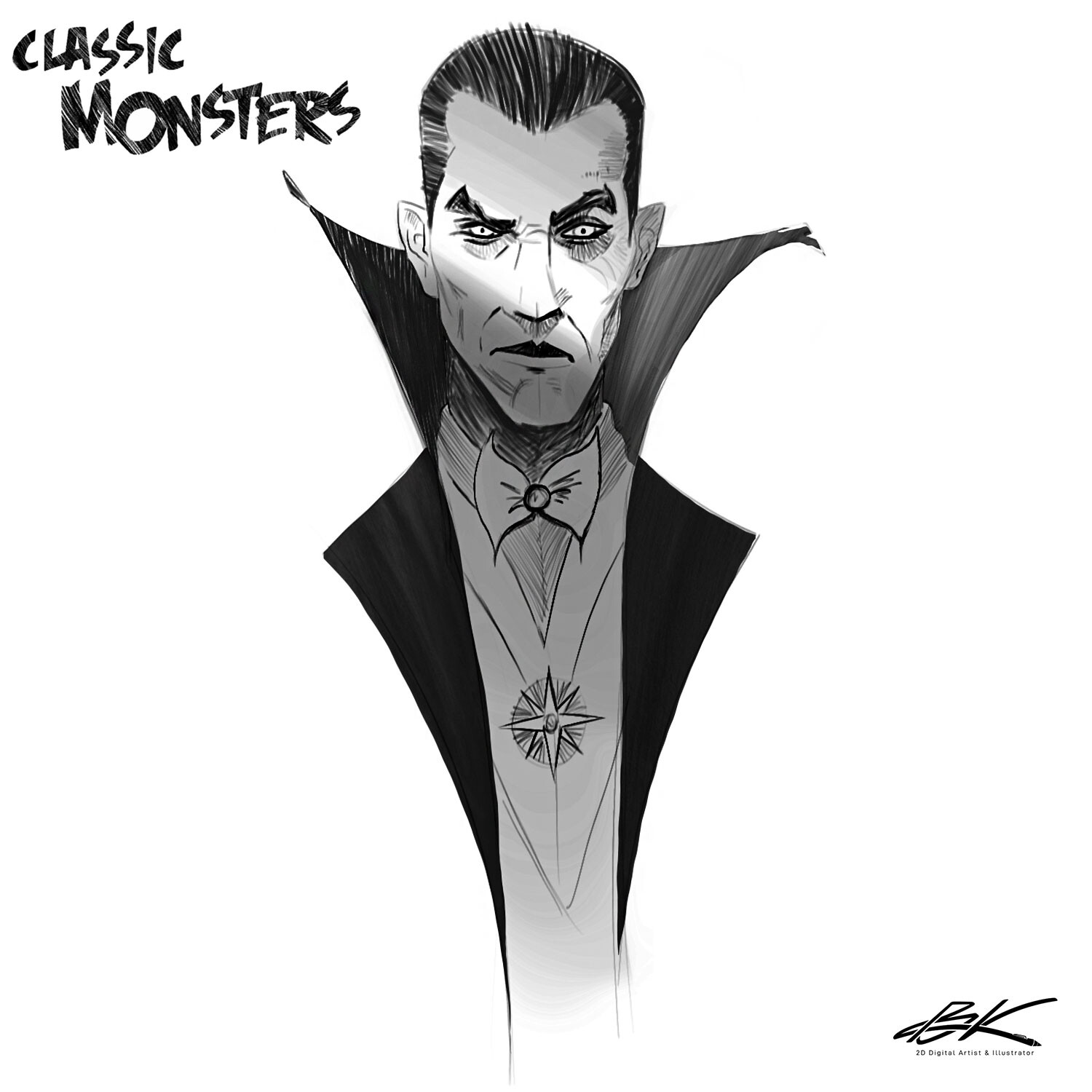Classic Dracula Illustration